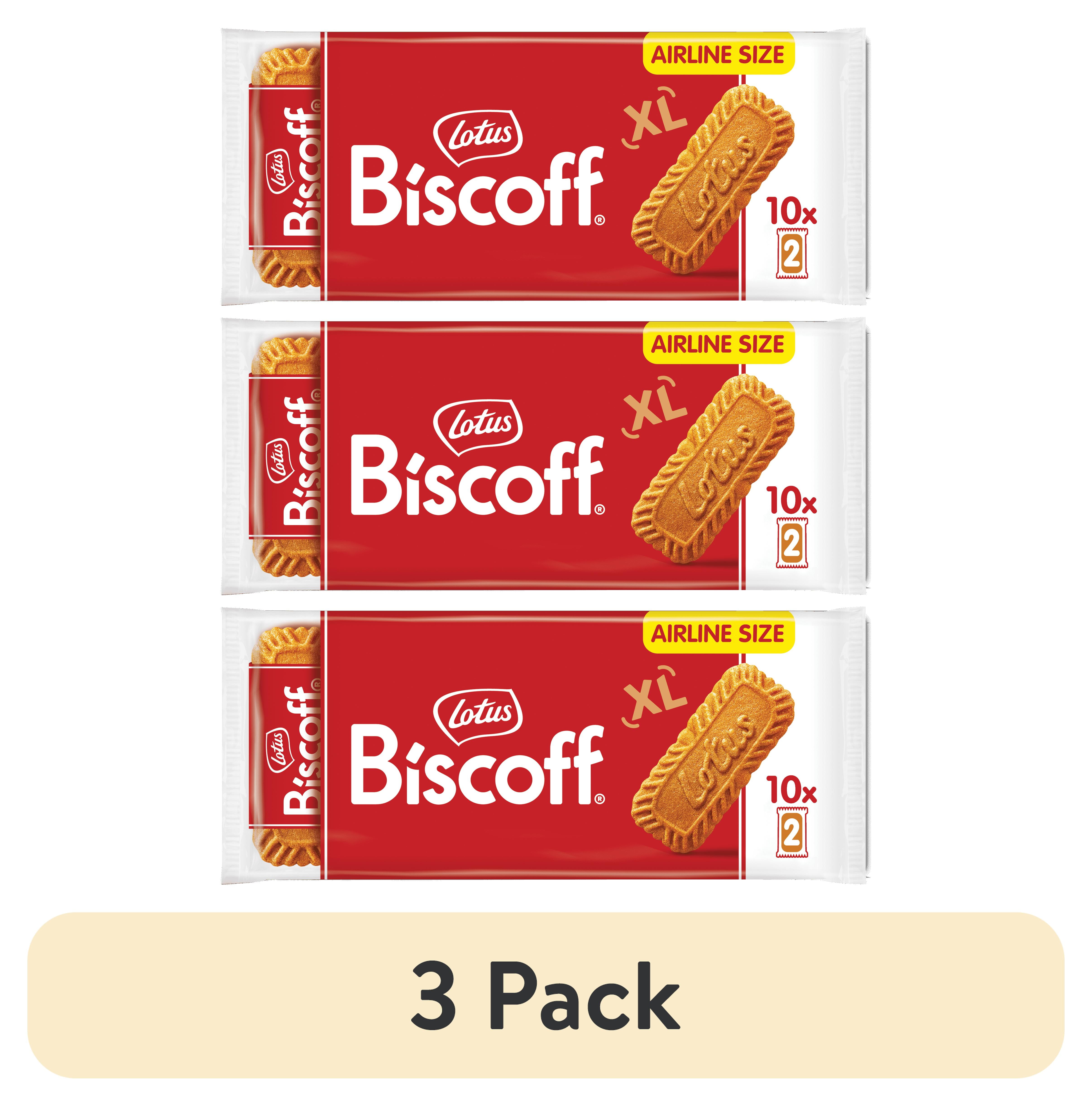 (3 pack) Lotus XL Biscoff Cookies, 10 Snack Packs of 2 Cookies, 8.8 oz ...
