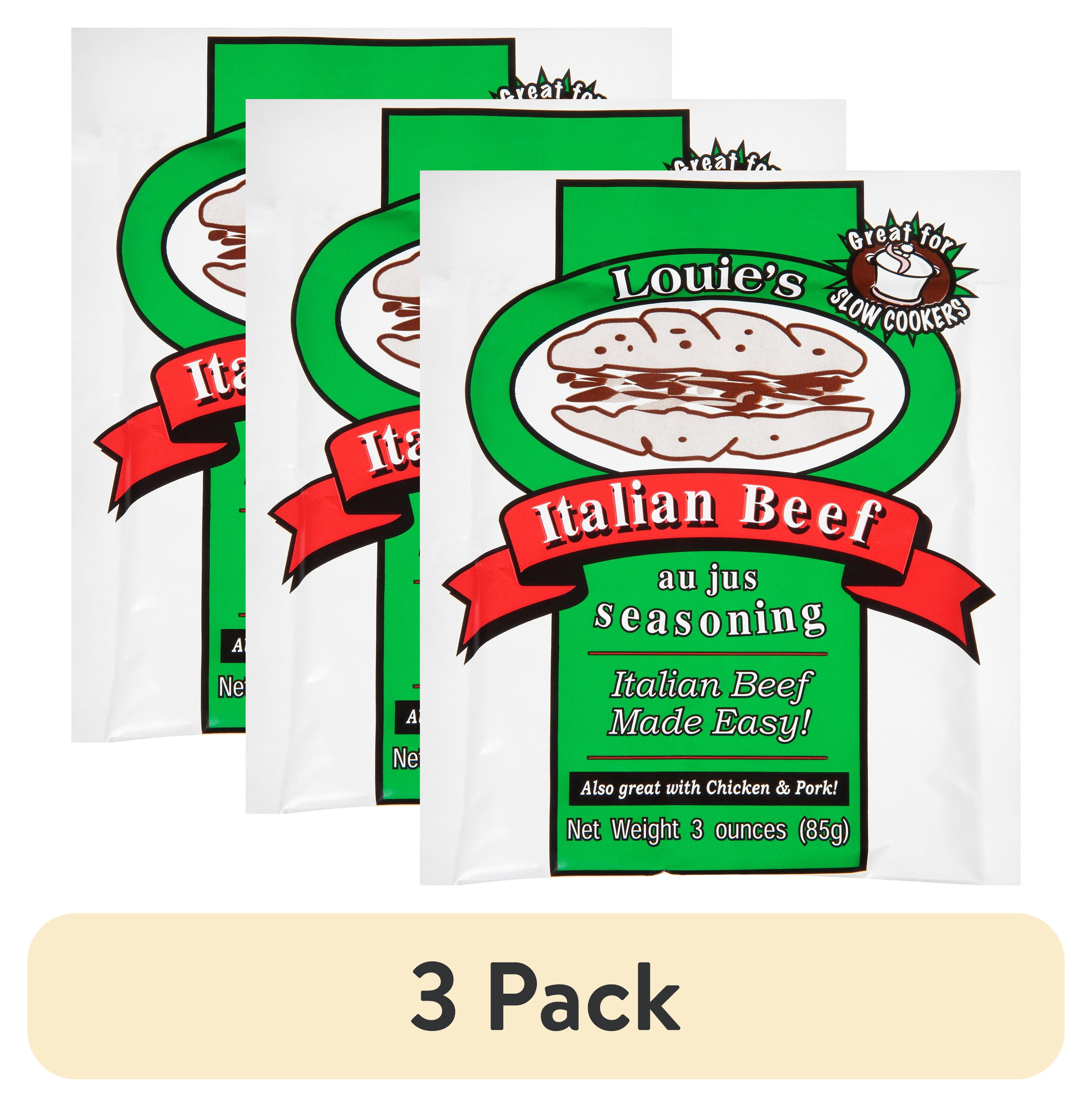 (3 pack) Louie's Seasoning Italian Beef Au Jus, 3 Oz - Walmart.com