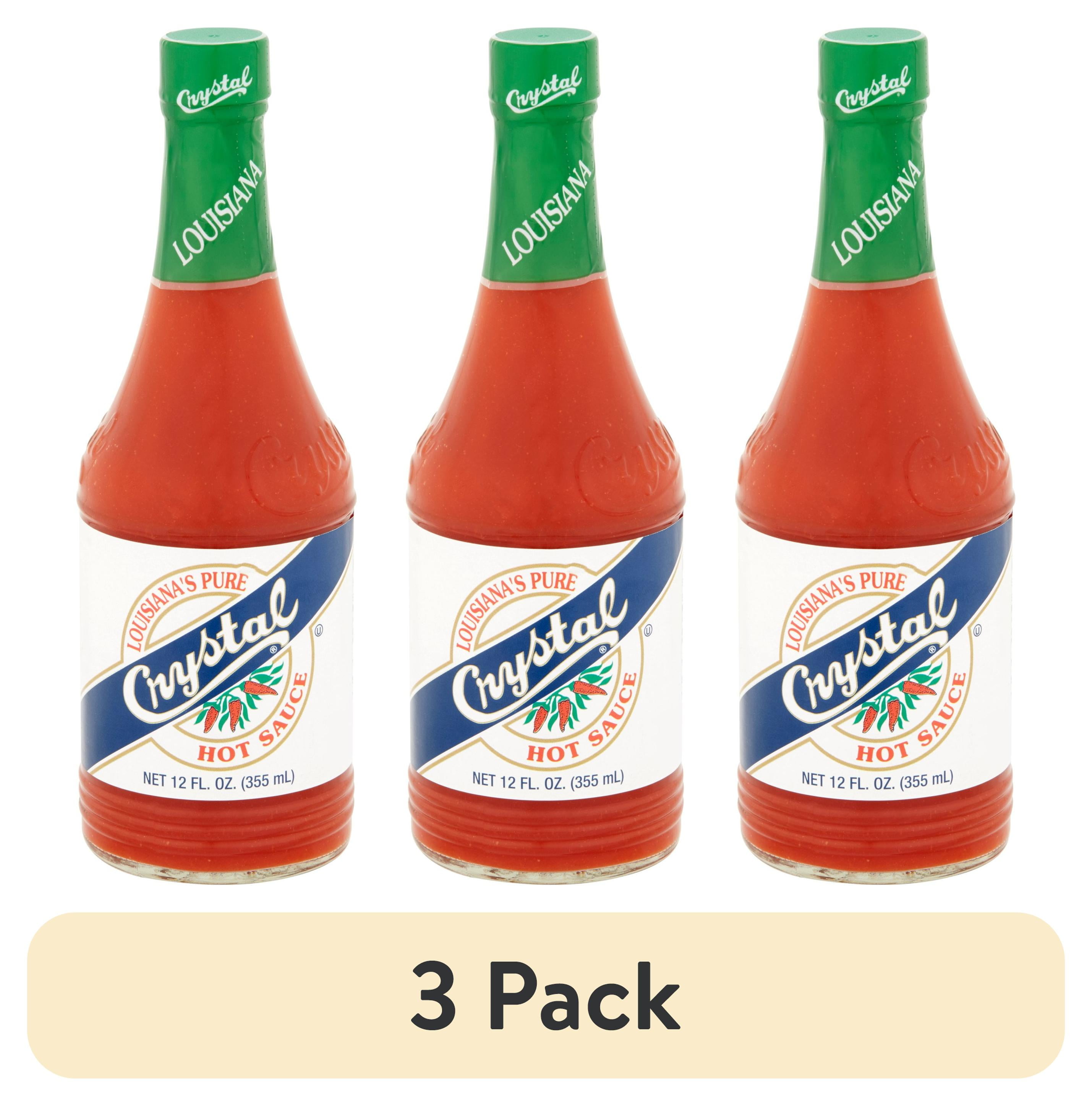 (3 pack) Louisiana Crystal Pure Hot Sauce, 12 fl oz - Walmart.com