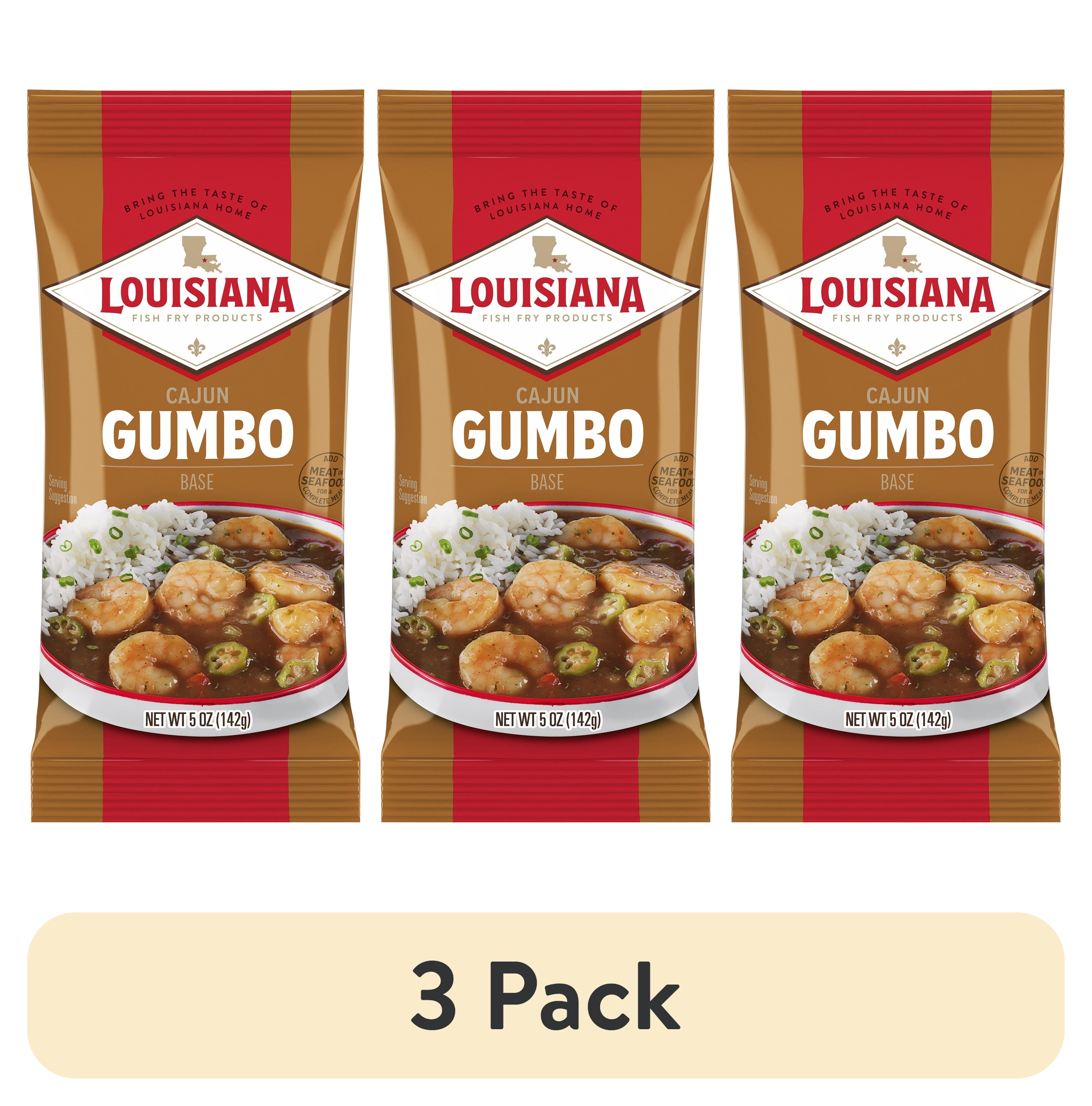 (3 pack) Louisiana Fish Fry Products Cajun Gumbo Base Seasoning Mix 5 ...