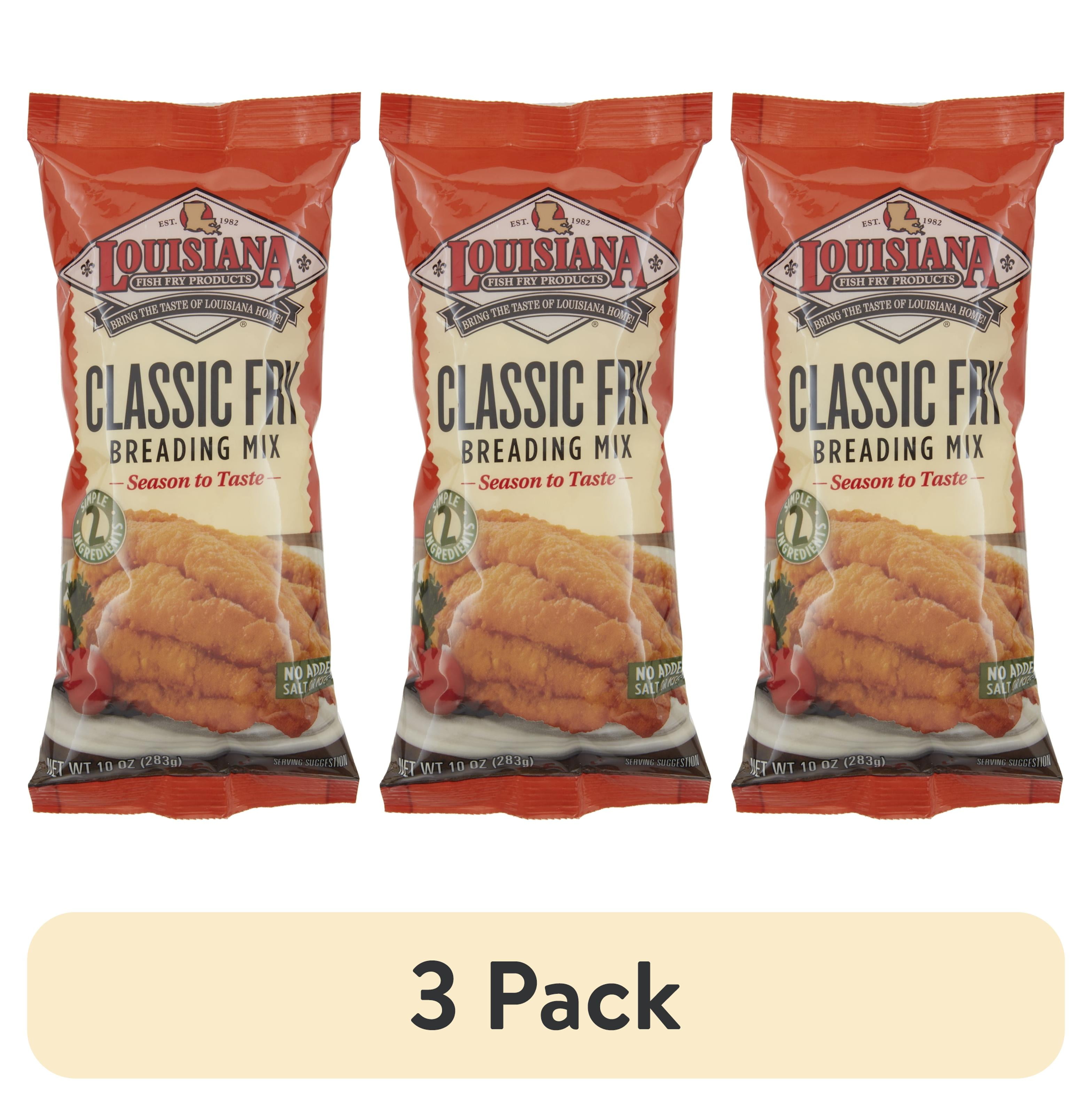 (3 pack) Louisiana Fish Fry Products Classic Fry Breading Mix ...