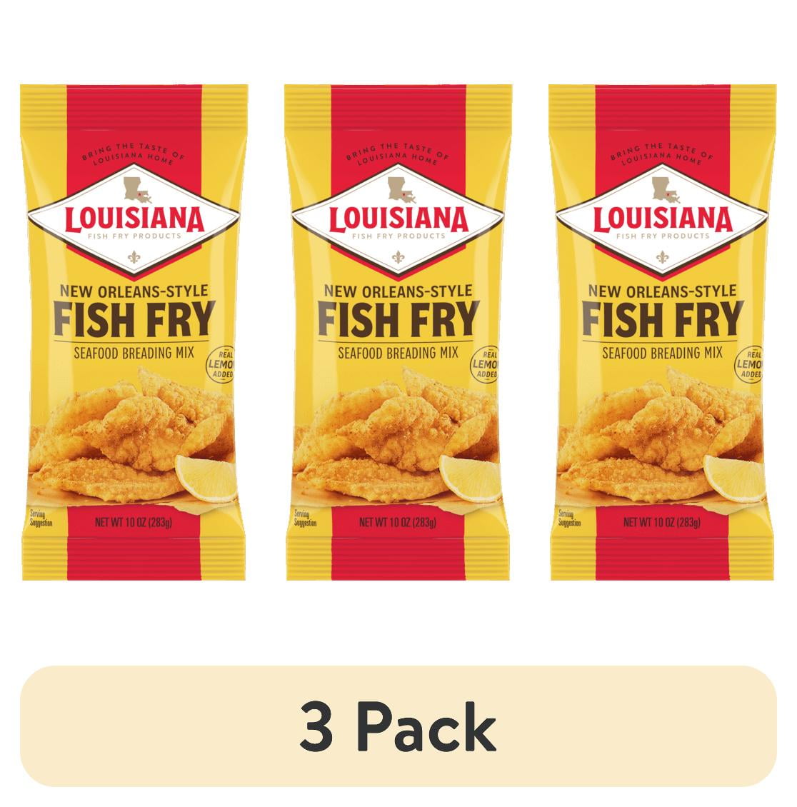 (3 pack) Louisiana Fish Fry Products N. O. Style Fish Fry Breading Mix ...