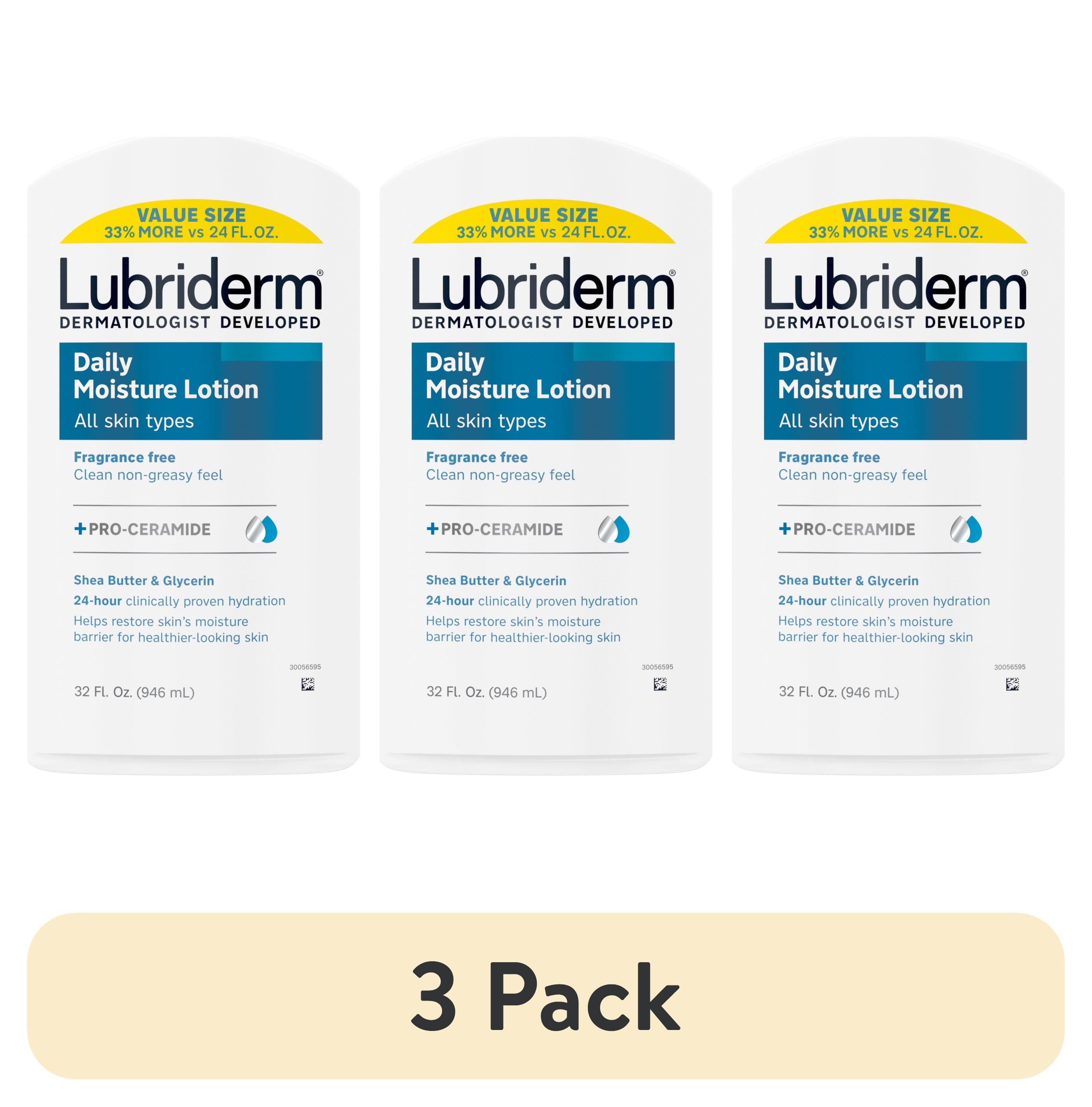 (3 pack) Lubriderm Daily Moisture Body Lotion + Pro-Ceramide, Value ...