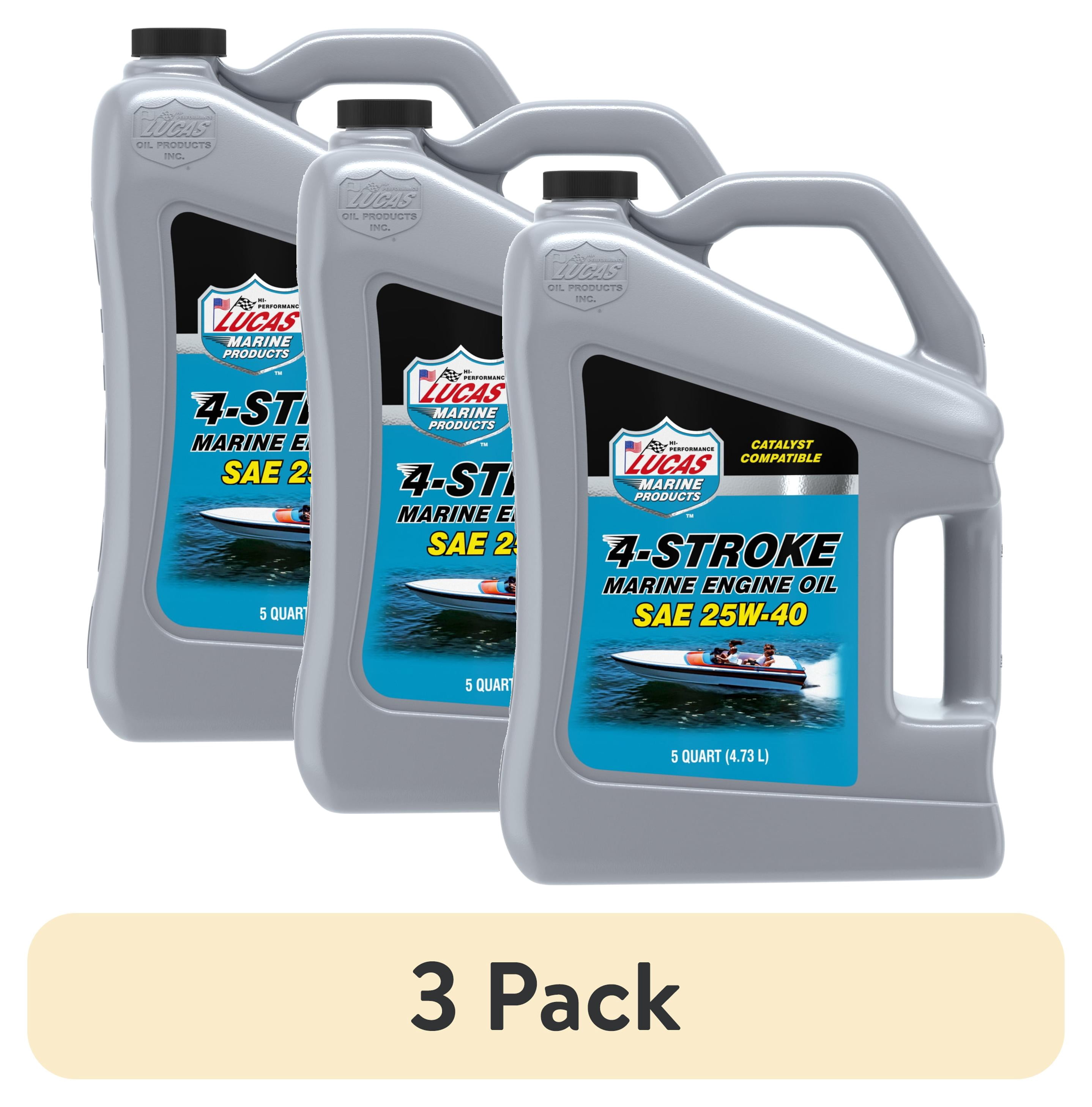 (3 pack) Stern Drive Inboard Engine Oil SAE 25W-40 - Walmart.com