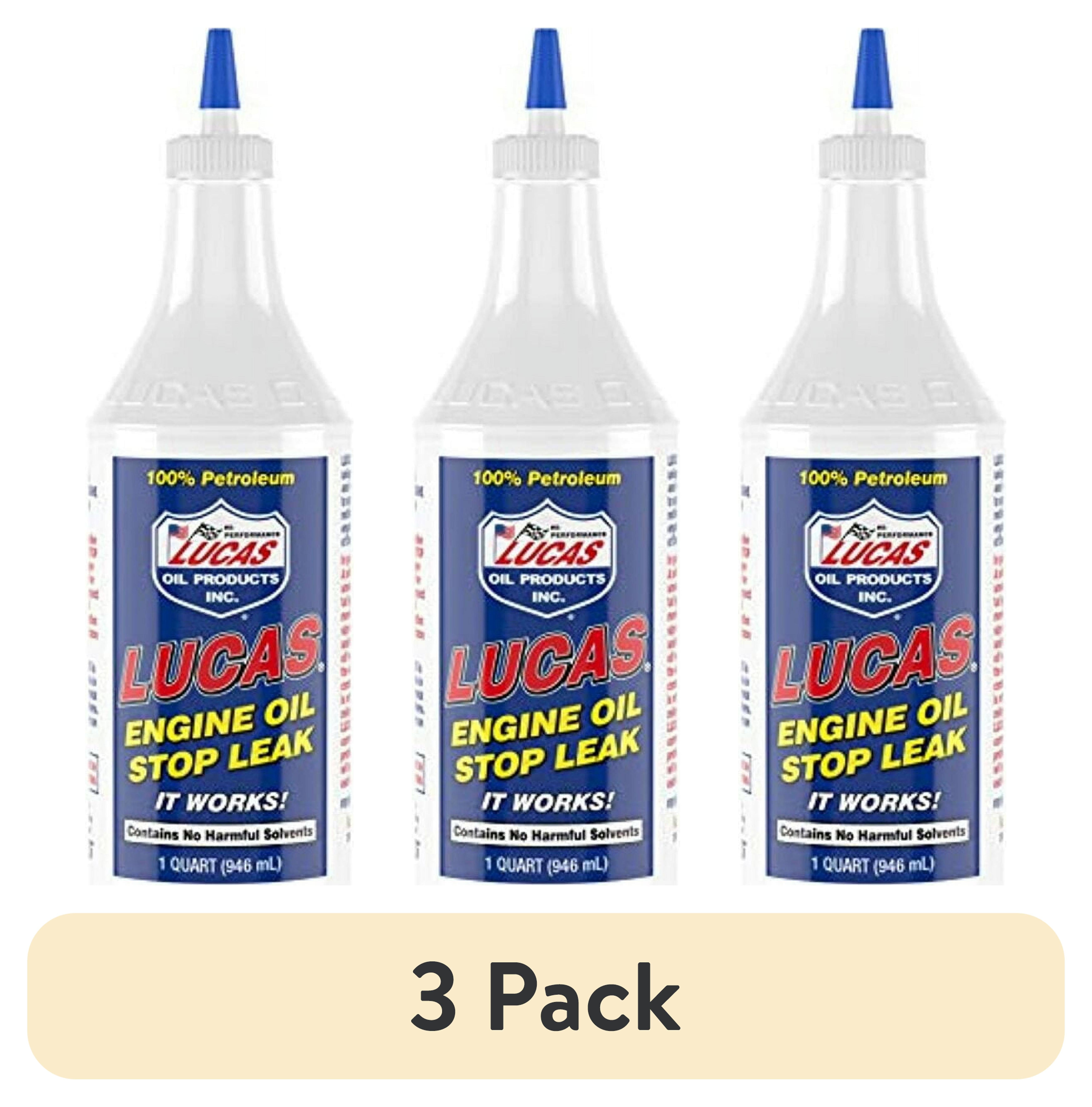 (3 pack) Lucas Oil 10278 Automotive Engine Oil Stop Leak 32 Ounce ...
