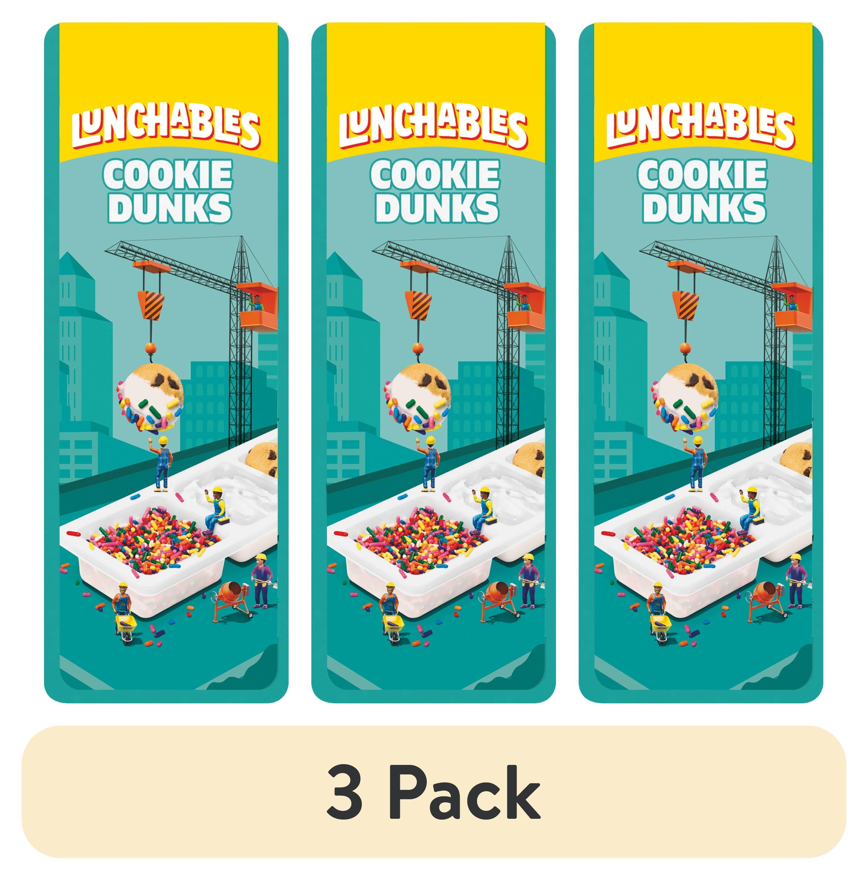 (3 pack) Lunchables Cookie Dunks Kids Lunch Snack Dessert, 1.95 oz Tray ...