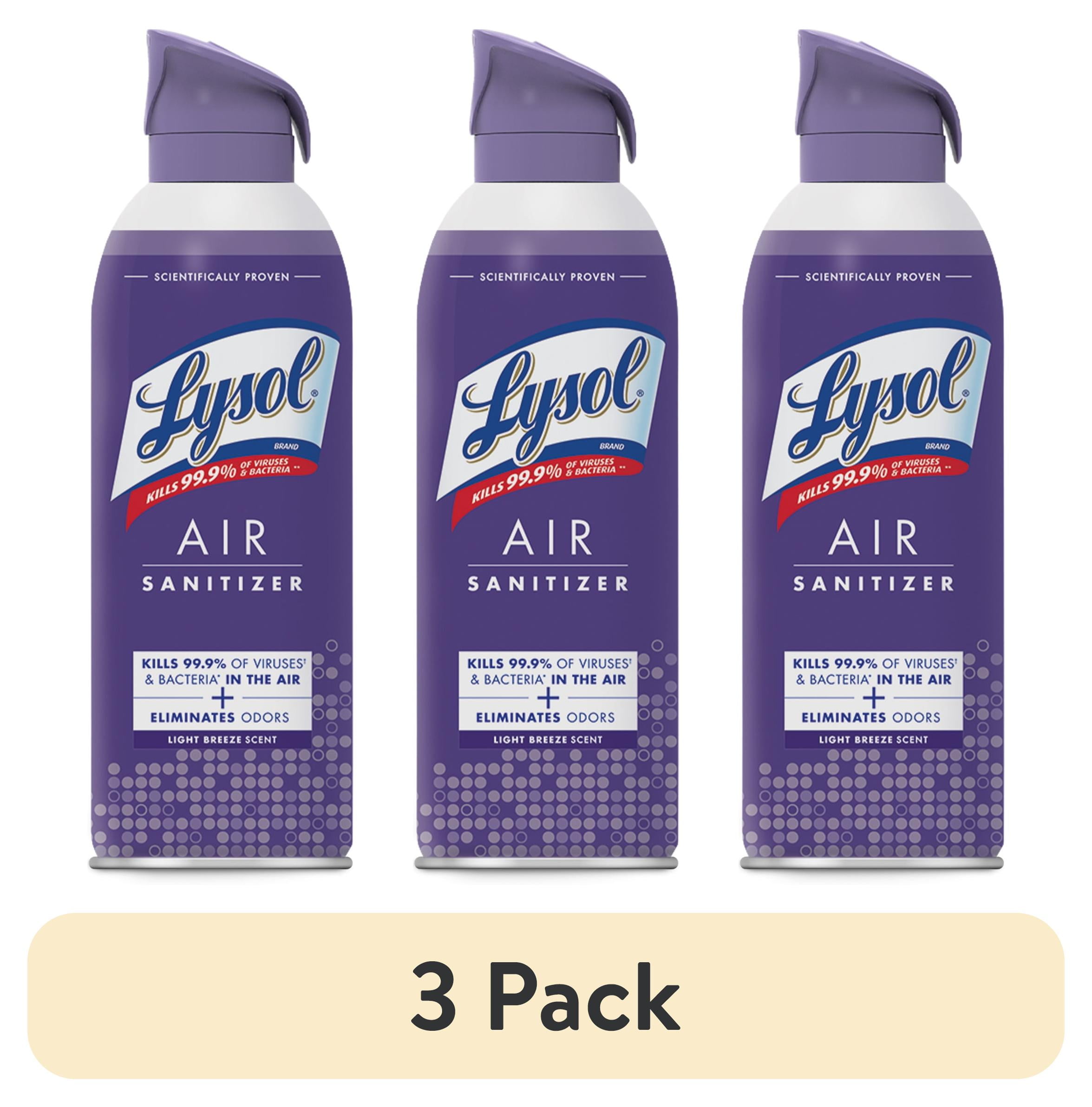(3 pack) Lysol Air Sanitizer Spray for Air Sanitization and Bacterial ...