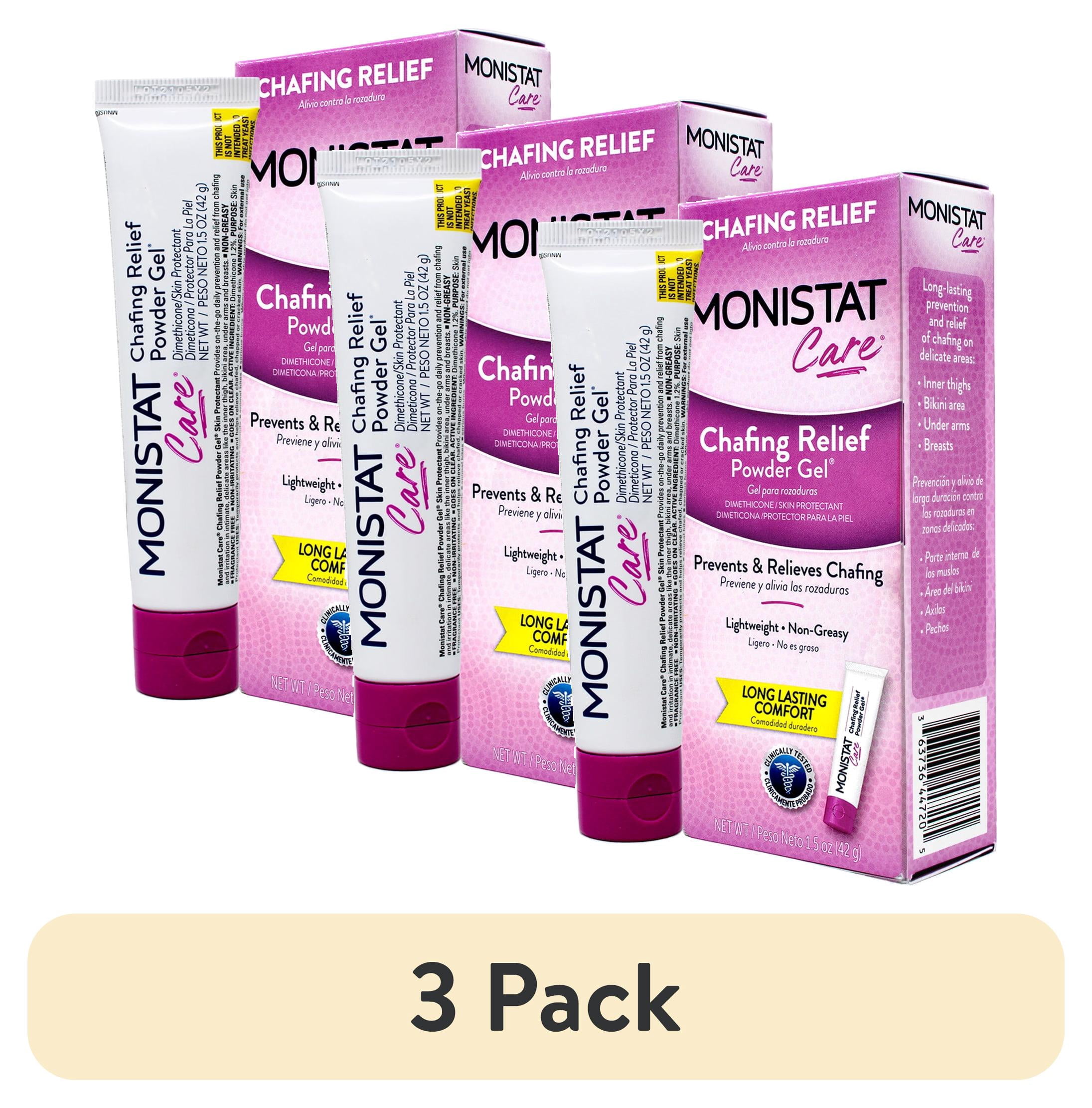 (3 pack) MONISTAT Chafing Relief Powder Gel 1.5 oz - Walmart.com