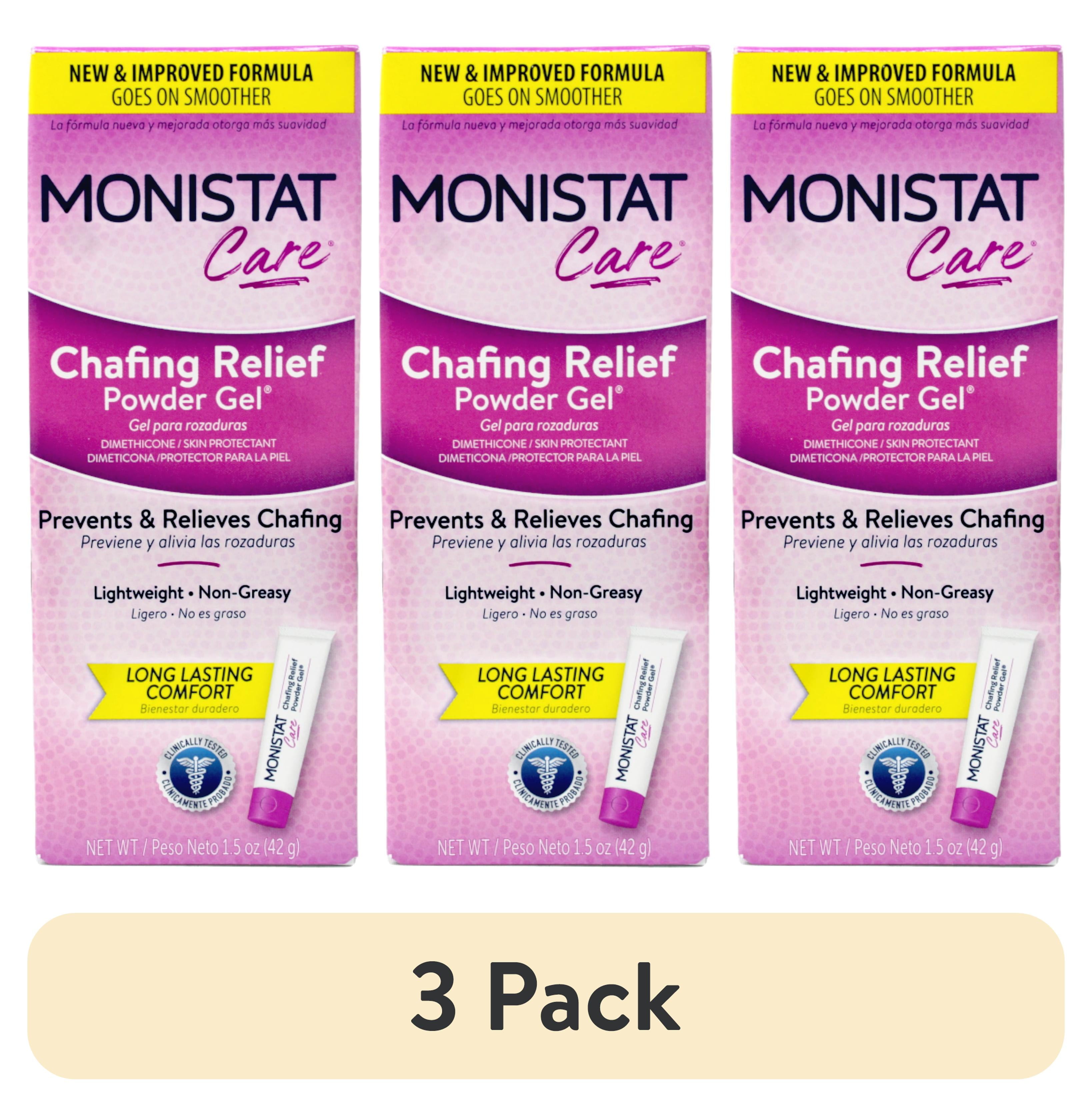 (3 pack) MONISTAT Chafing Relief Powder Gel 1.5 oz - Walmart.com