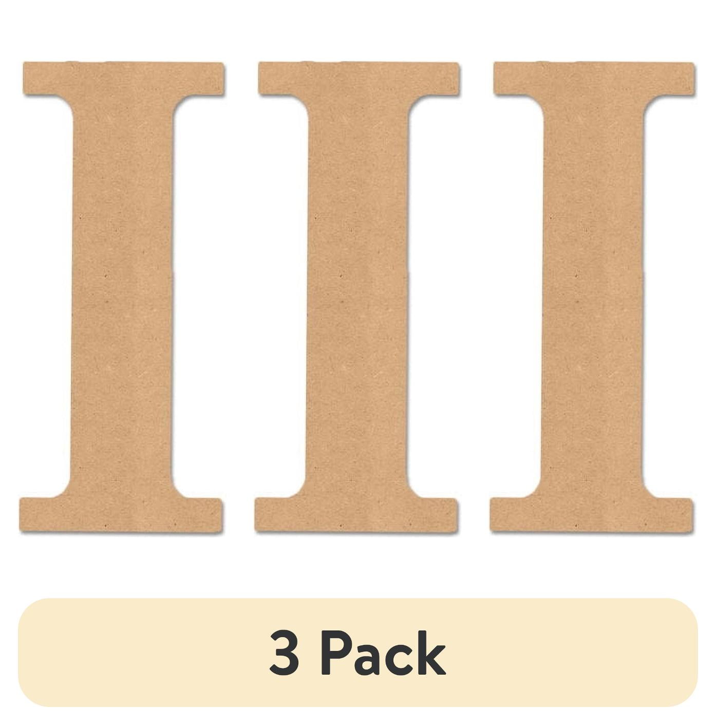 (3 pack) MPI Wood 8" Letter Classic Font I - Walmart.com