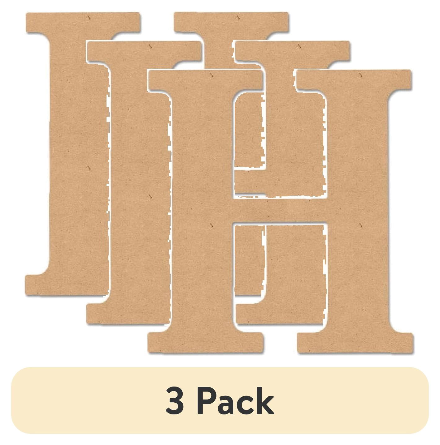 (3 pack) MPI Wood 8" Letter Classic Font Letter H - Walmart.com