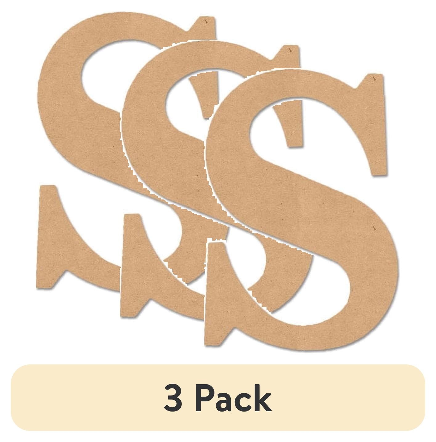 (1 pack) MPI Wood 8" Letter Classic Font S - Walmart Business Supplies