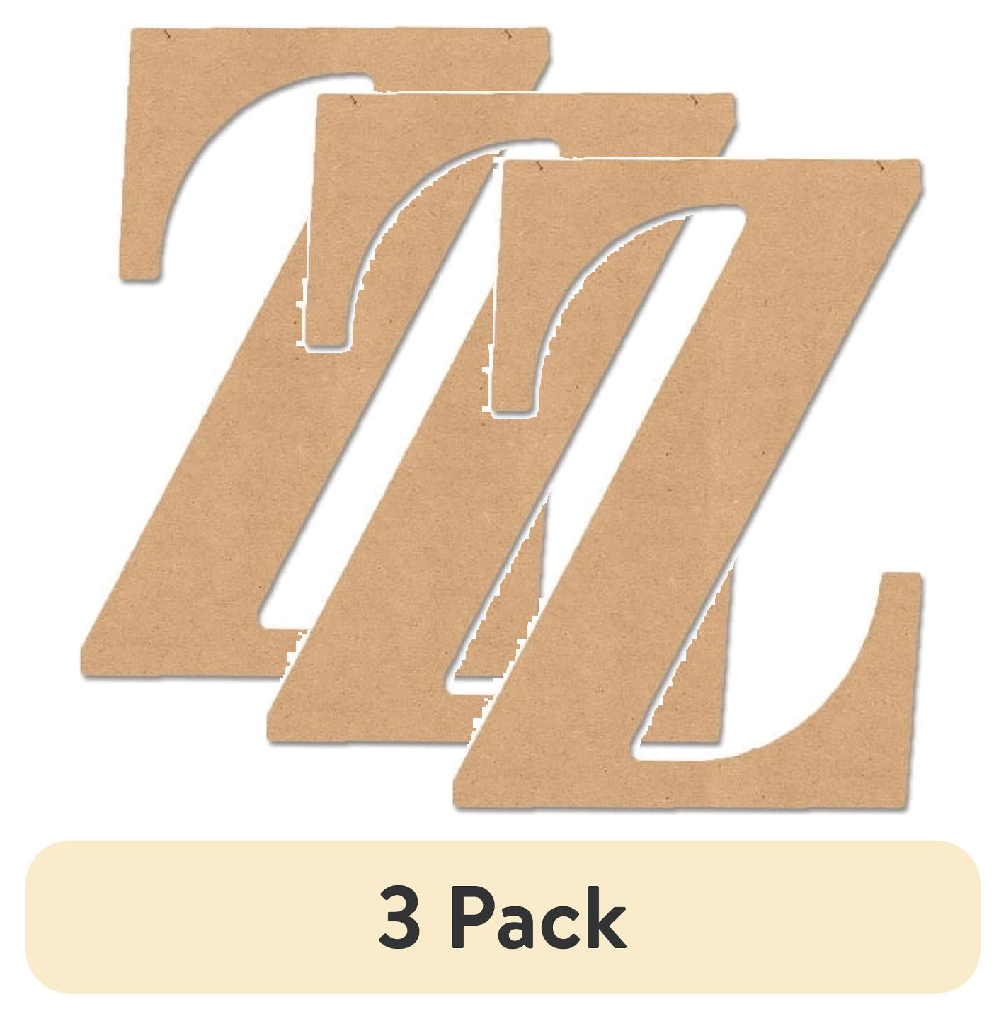 (3 pack) MPI Wood 8" Letter Classic Font Z - Walmart.com