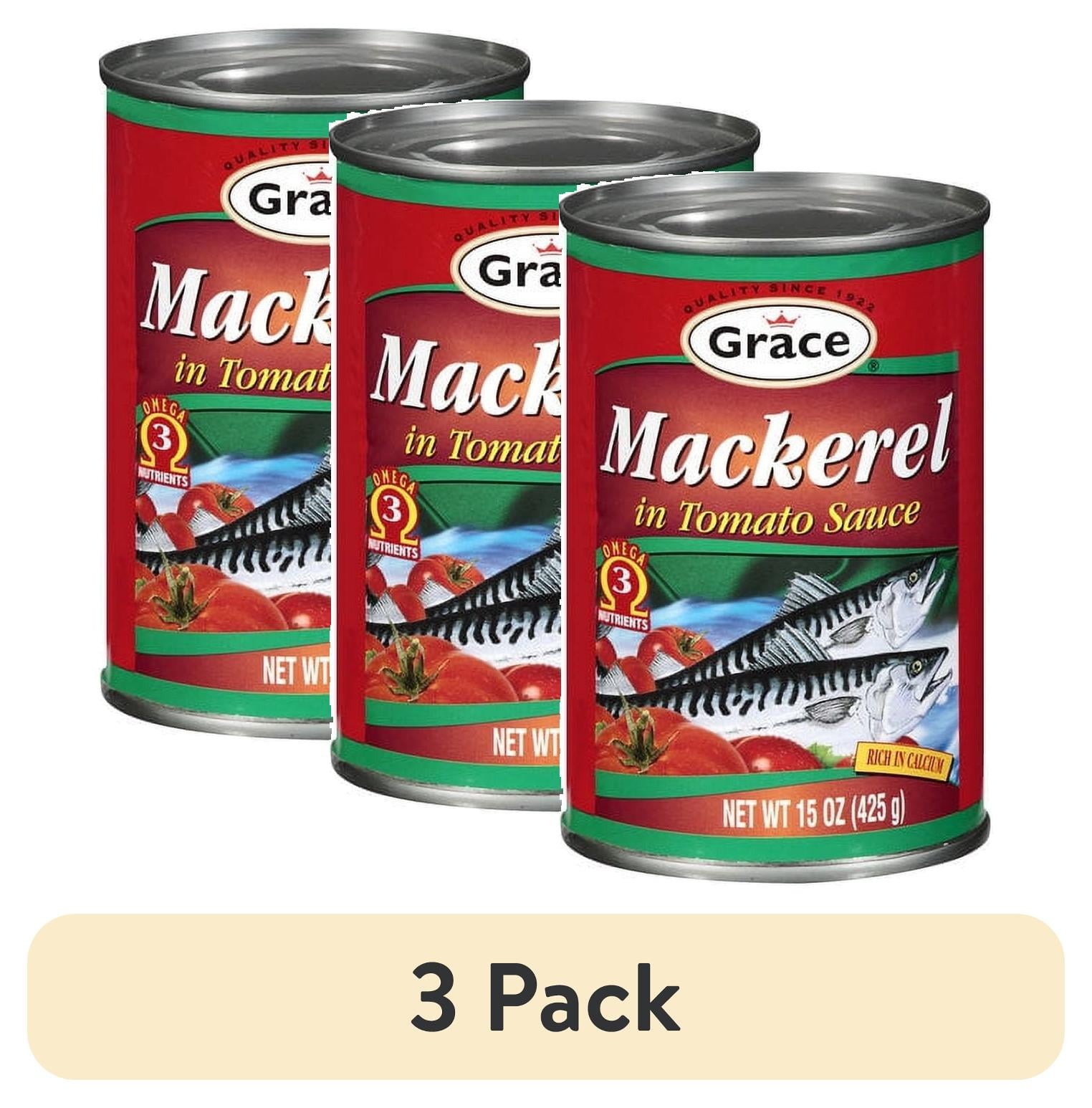 (3 pack) Mackarel in Tomato Sauce, 24 pack - Walmart.com
