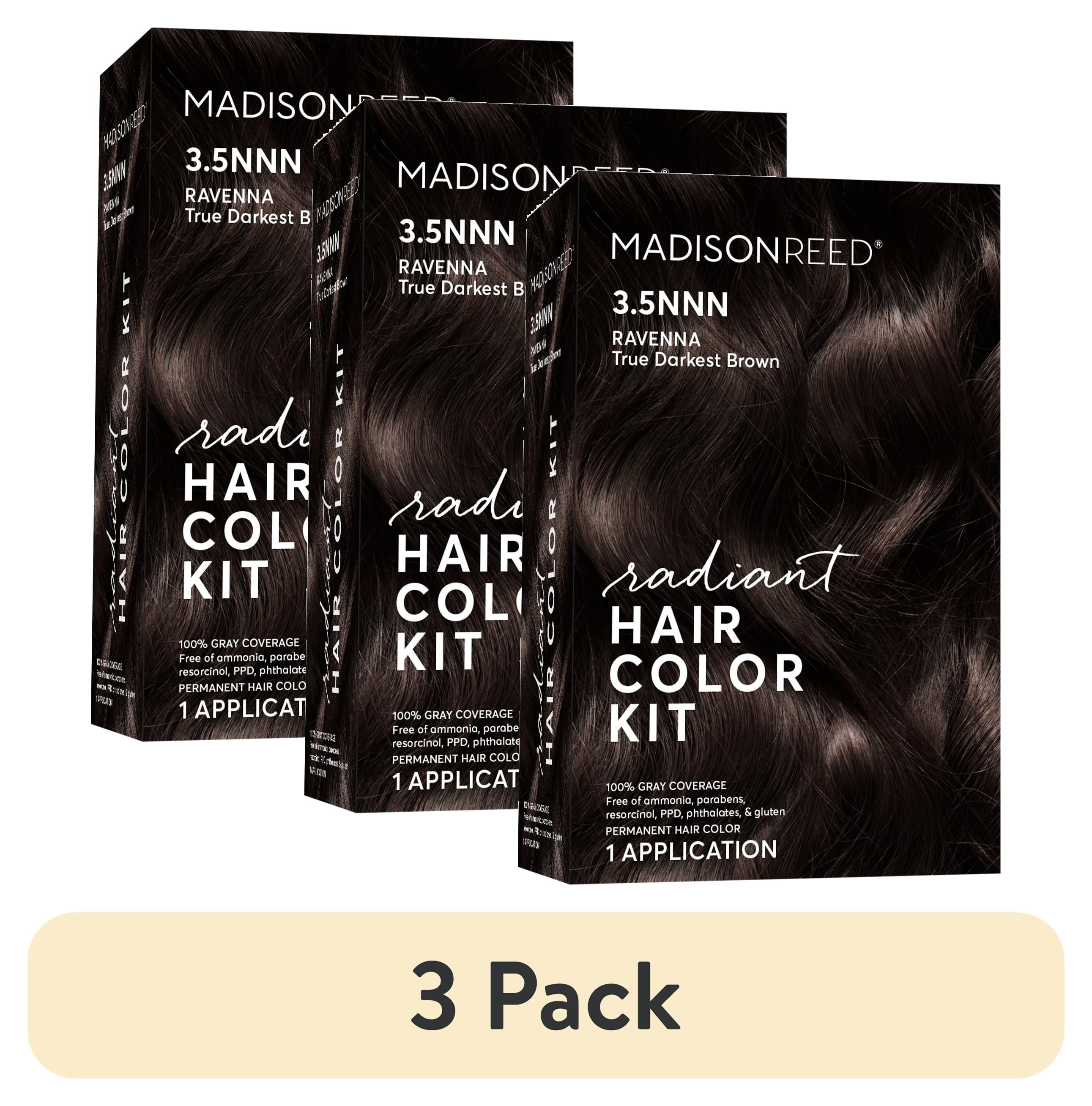 (3 pack) Madison Reed Radiant Permanent Hair Color Kit, Ravenna (3.5NNN ...