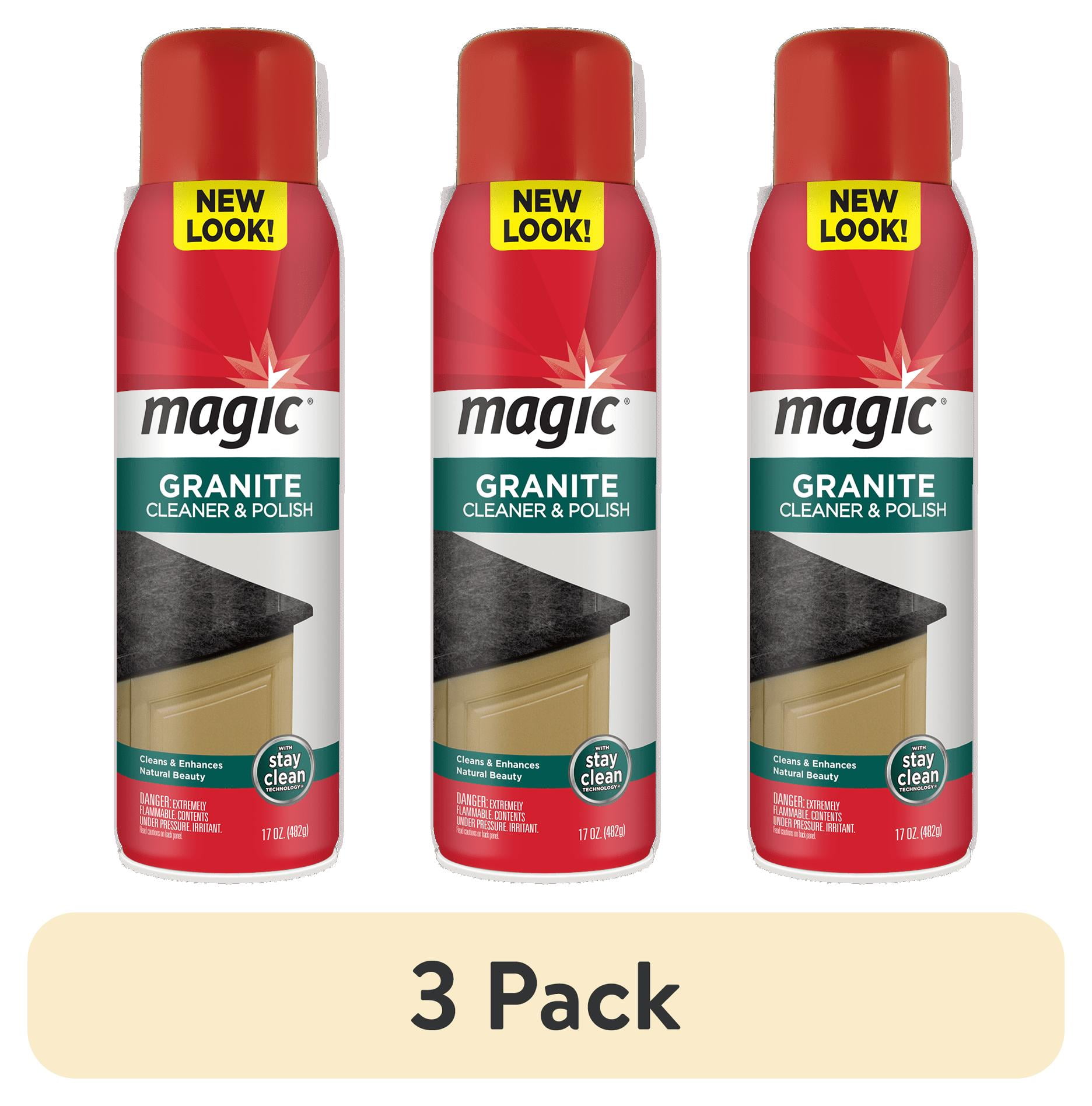 (3 pack) Magic Granite Cleaner & Polish, 17 oz - Walmart.com
