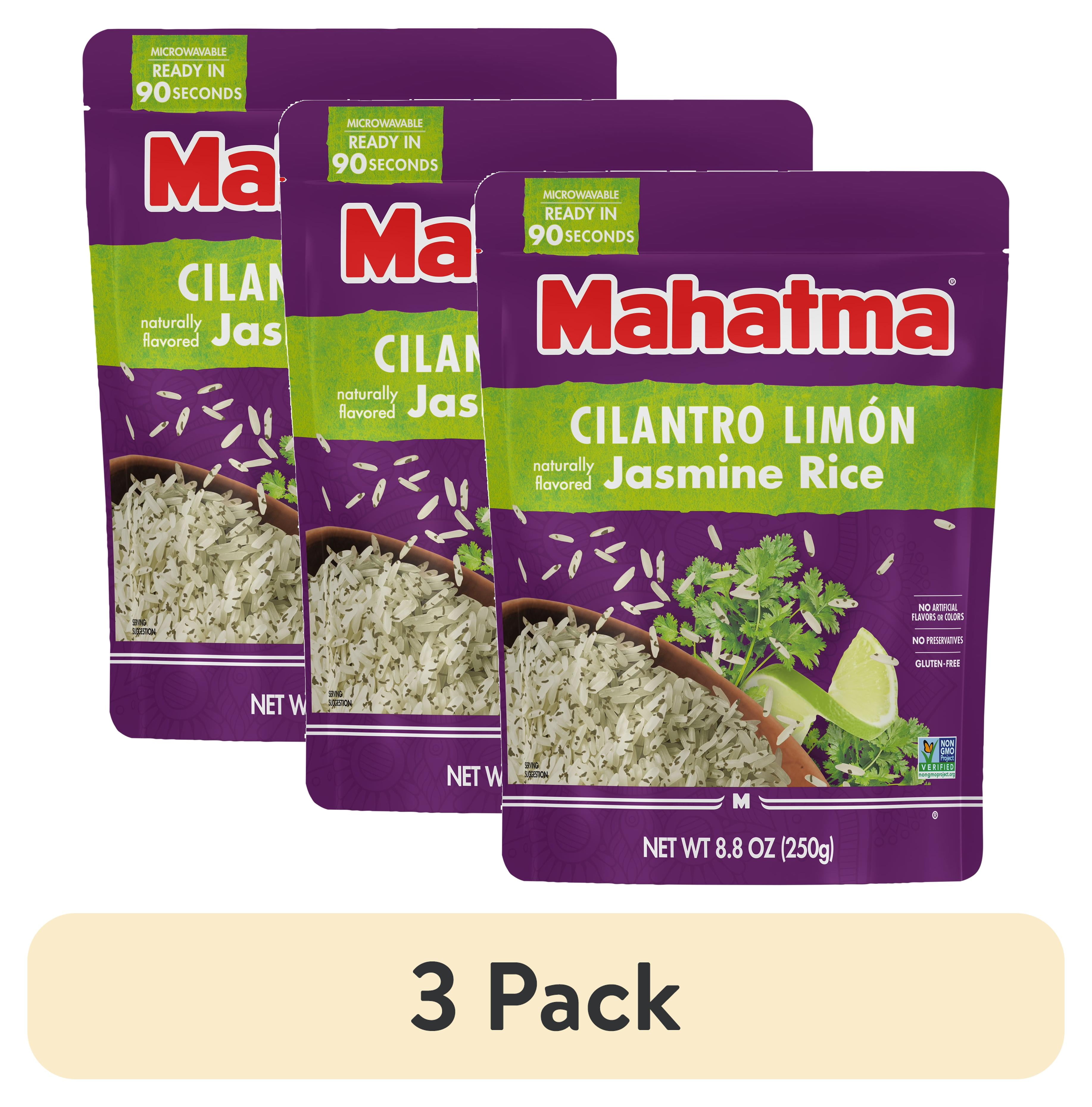 (3 pack) Mahatma Ready-to-Heat Cilantro Limon Jasmine Rice, Gluten Free ...