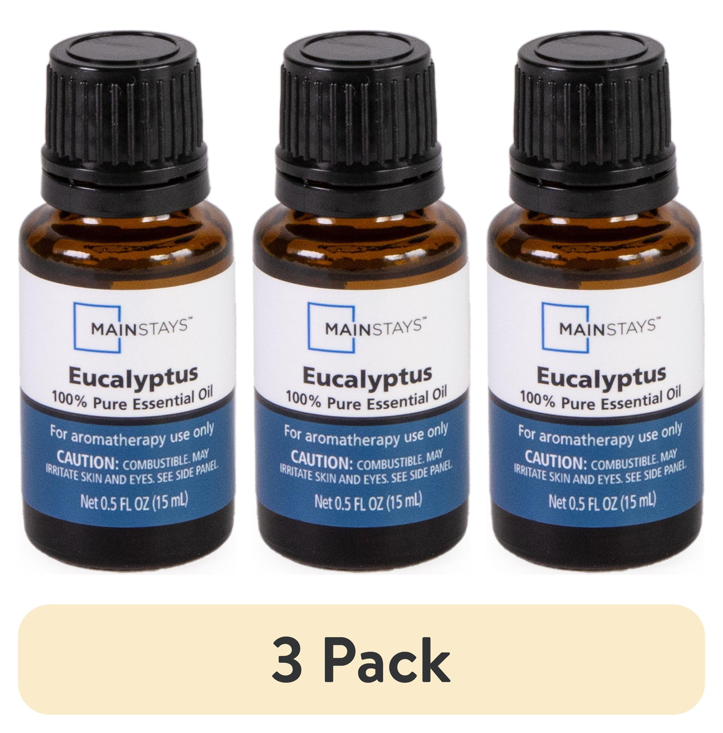 (3 pack) Mainstays Pure Eucalyptus Essential Oil, 15ml, 1 Pack ...