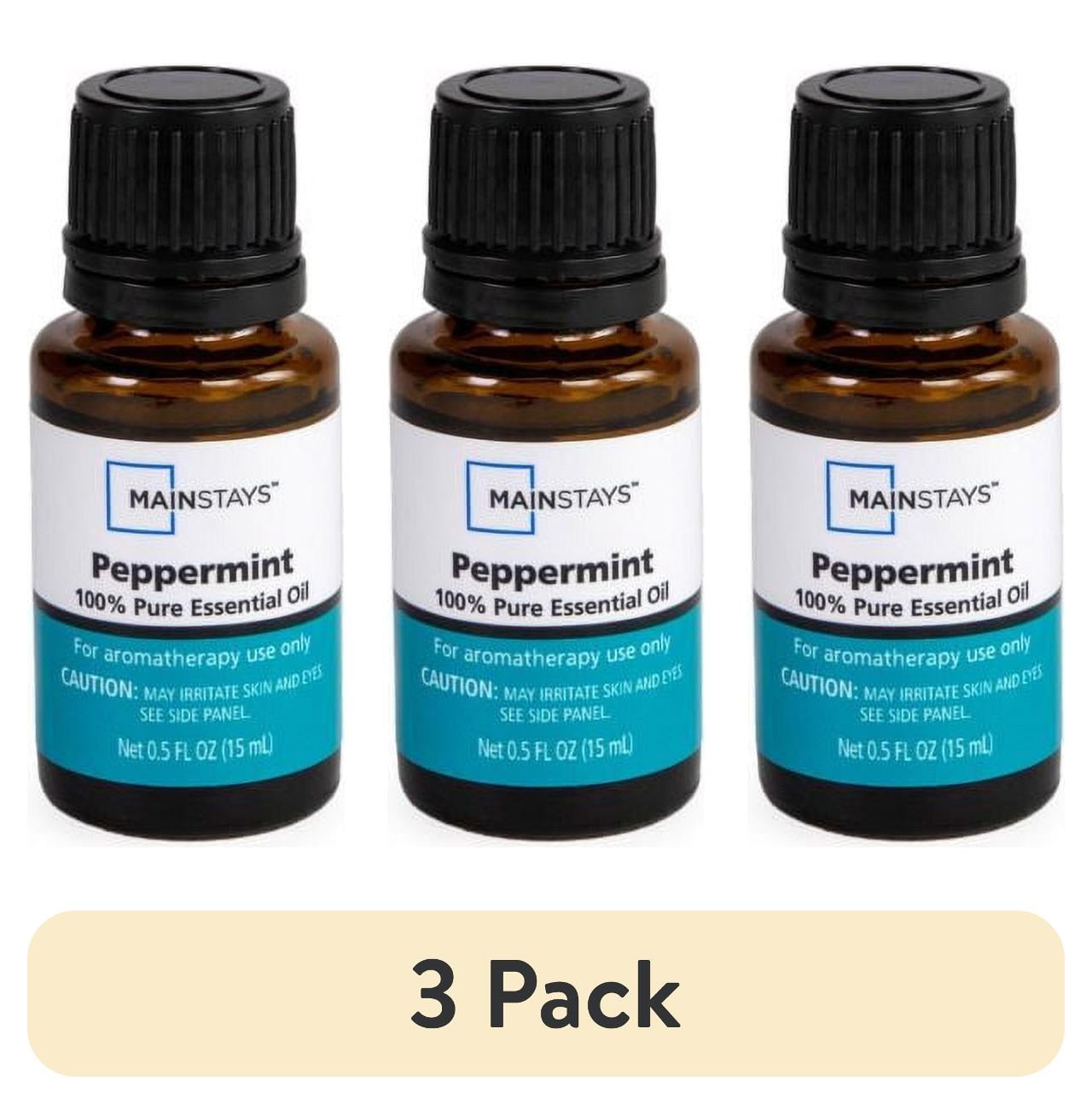 (3 pack) Mainstays Pure Peppermint Essential Oil, 15ml, 1 Pack ...