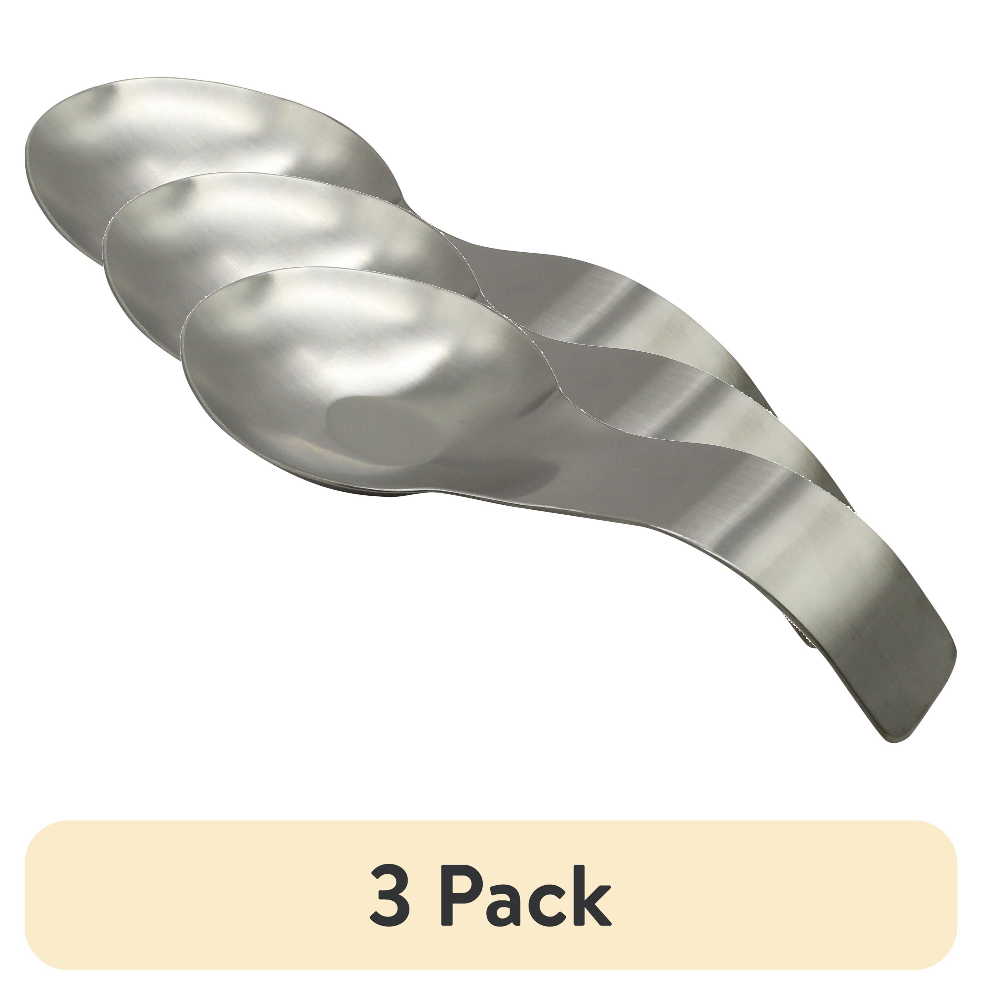 (3 pack) Mainstays Metal Spoon Rest, Stainless Steel, Well Suited to ...