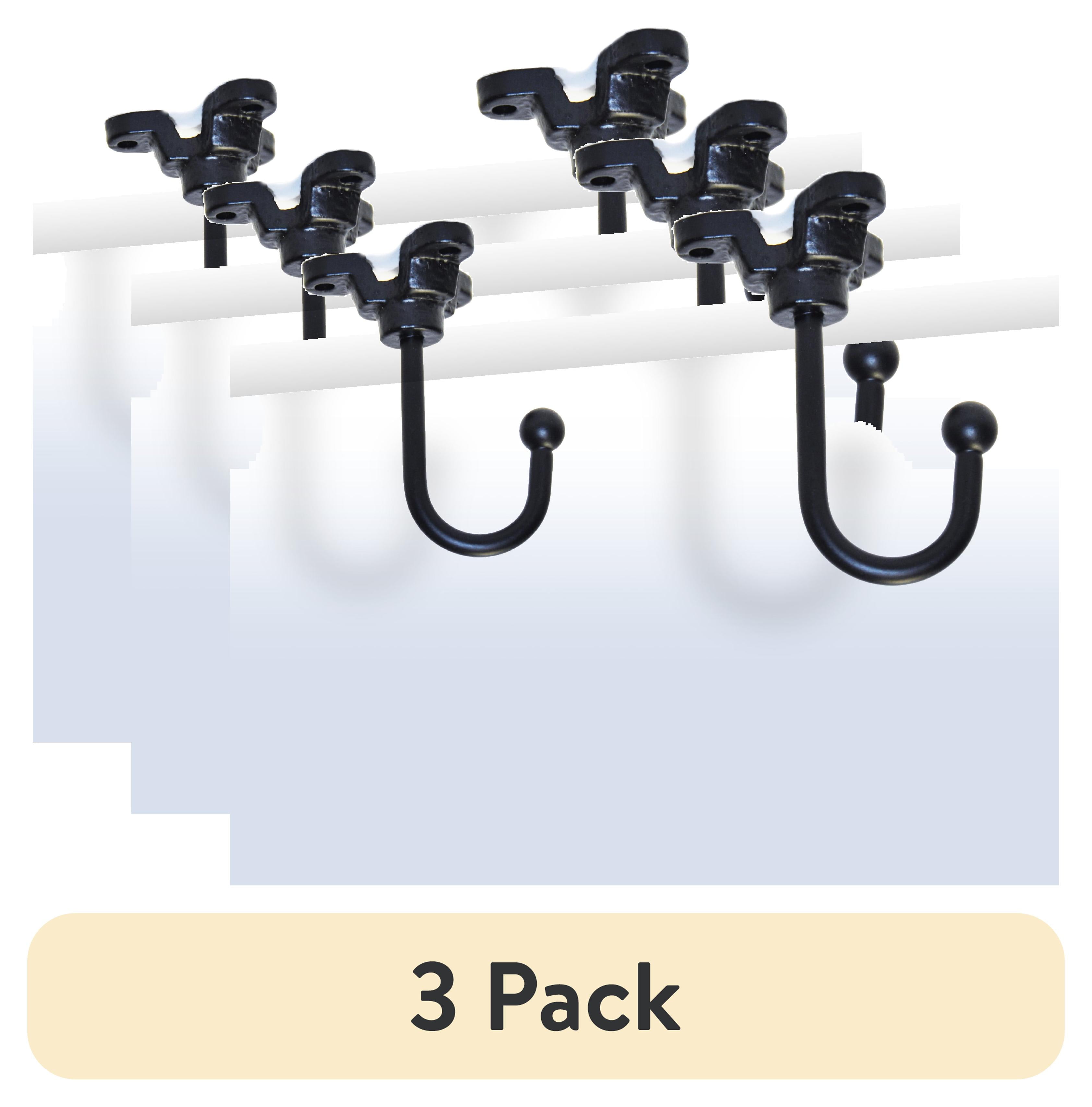 (3 pack) Mainstays Black Casted Iron Ceiling Hook 2-Pack Planter Hanger - Walmart.com