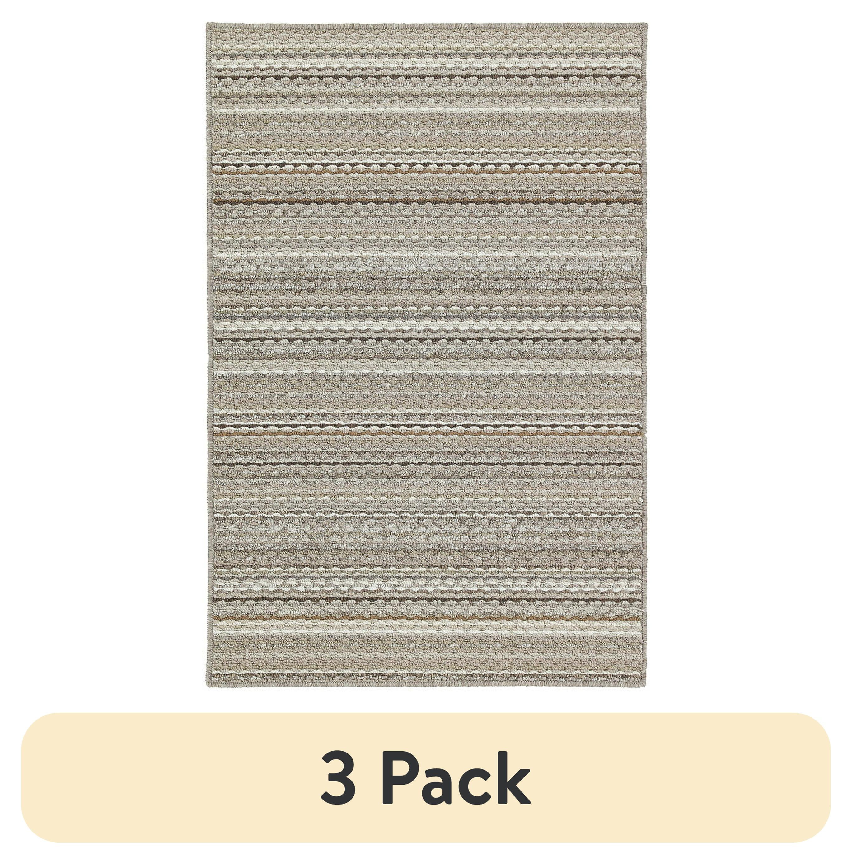 (3 pack) Mainstays Carnival Stripe Polypropylene Assorted Earth Tones ...