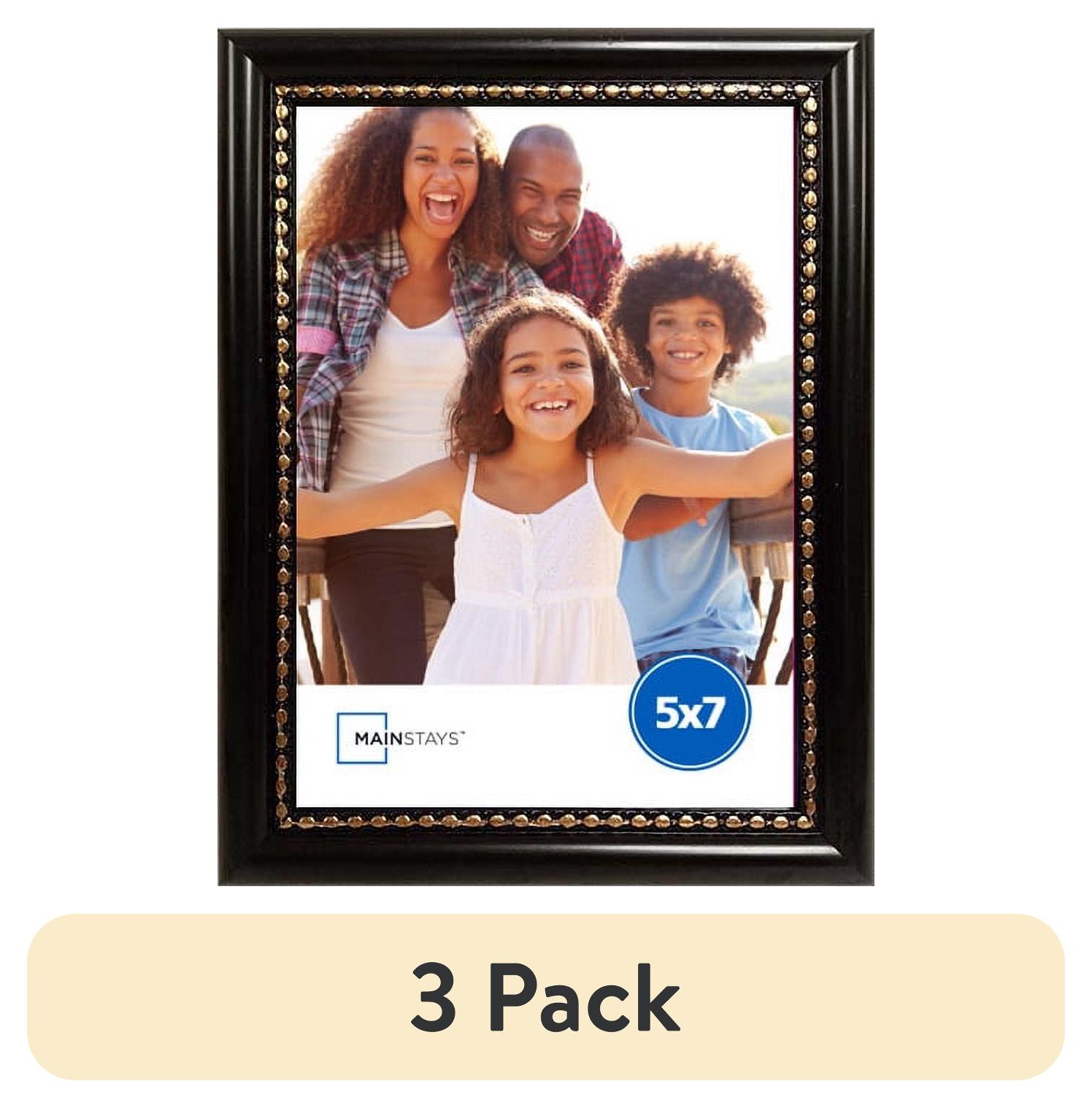 (3 pack) Mainstays Curved Brynn 5x7 Black Picture Frame - Walmart.com