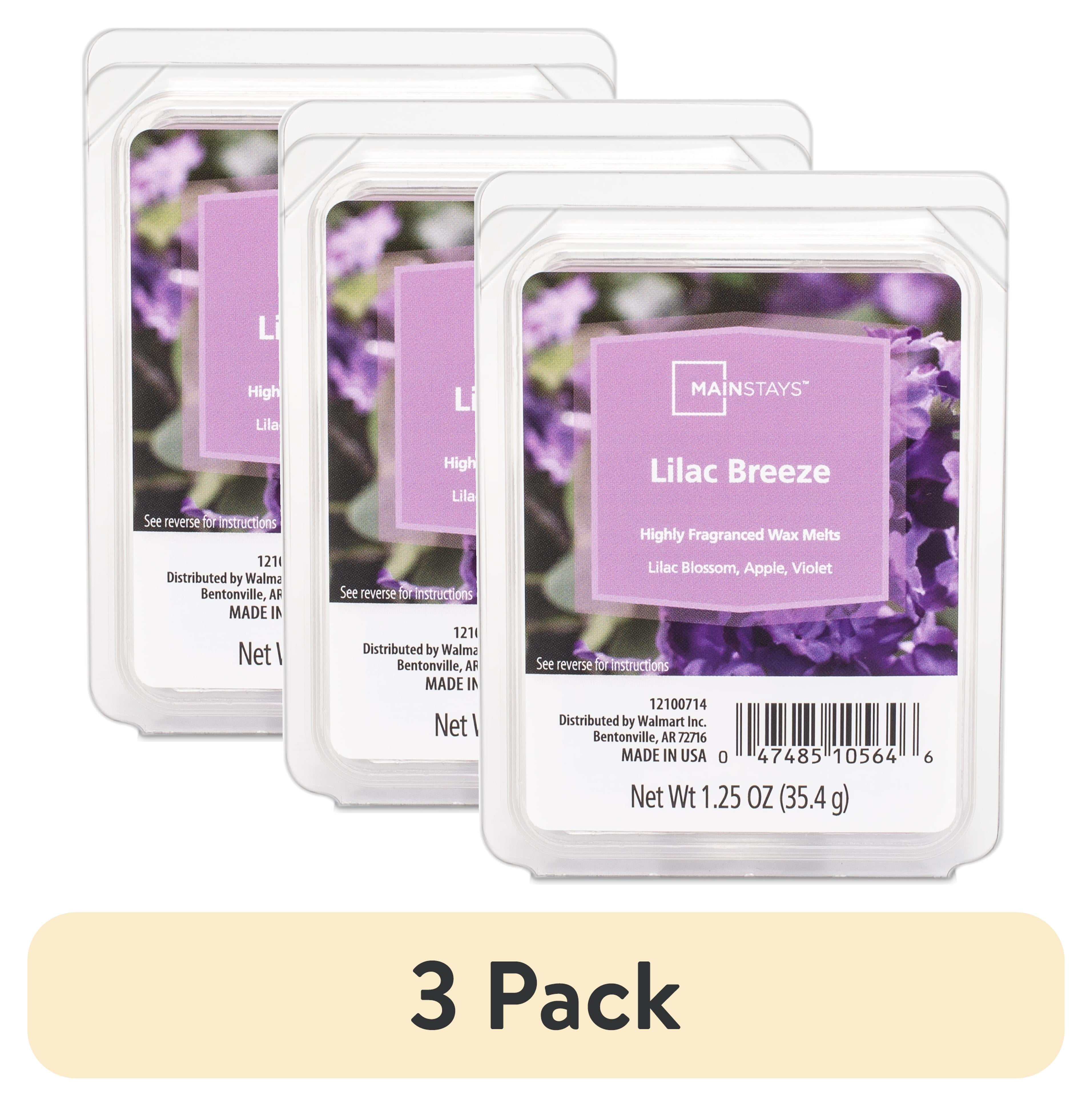 (3 pack) Mainstays Lilac Breeze Scented 6 Cube Wax Melt, 1.25 oz ...