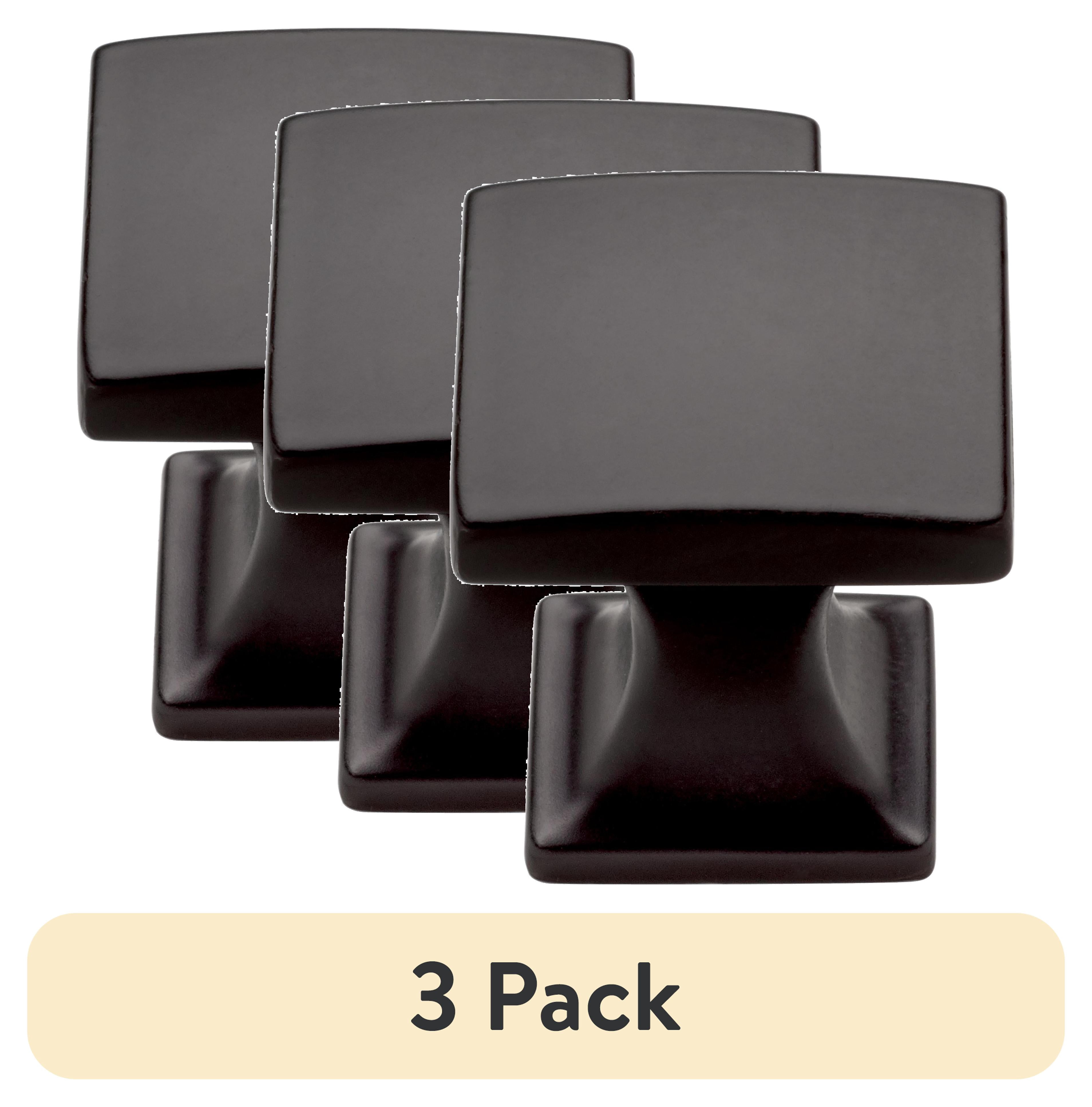 (3 pack) Mainstays Lombard 1 in. (25 mm) Deep Bronze Cabinet Knob (2 ...