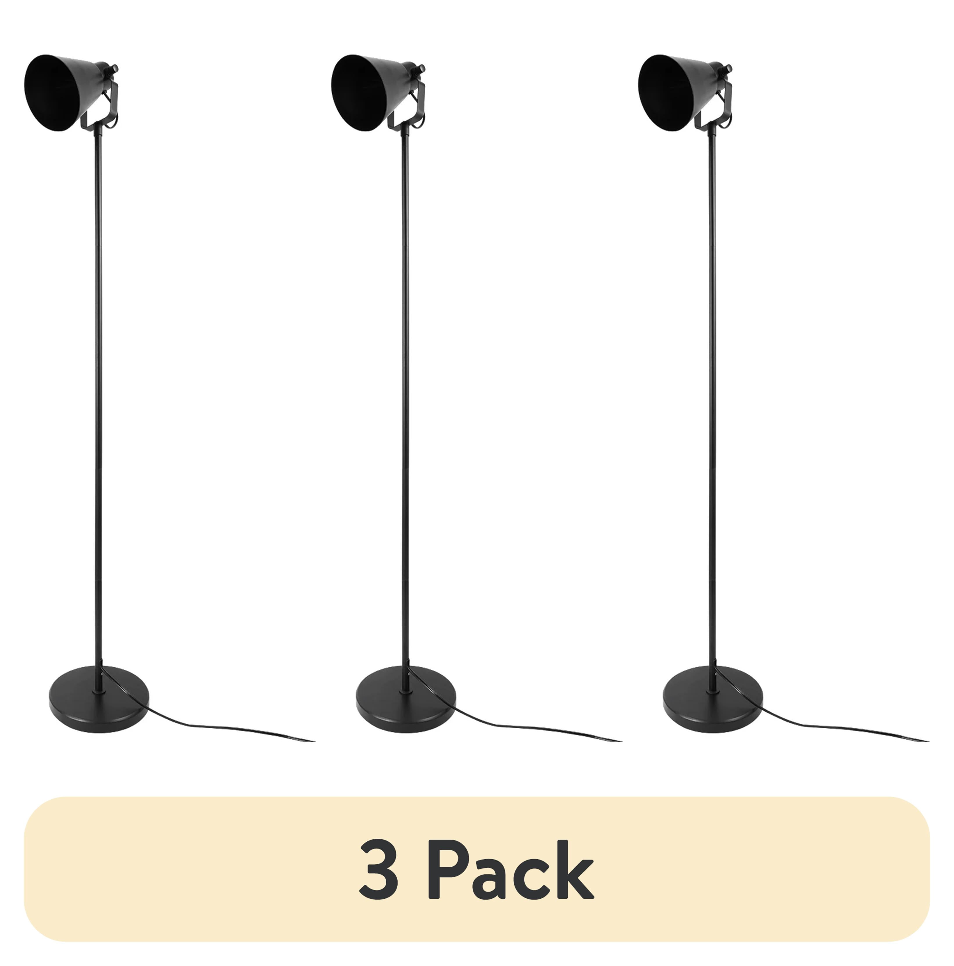 Mainstays Modern 64 Floor Lamp - Adjustable Head - Walmart.com