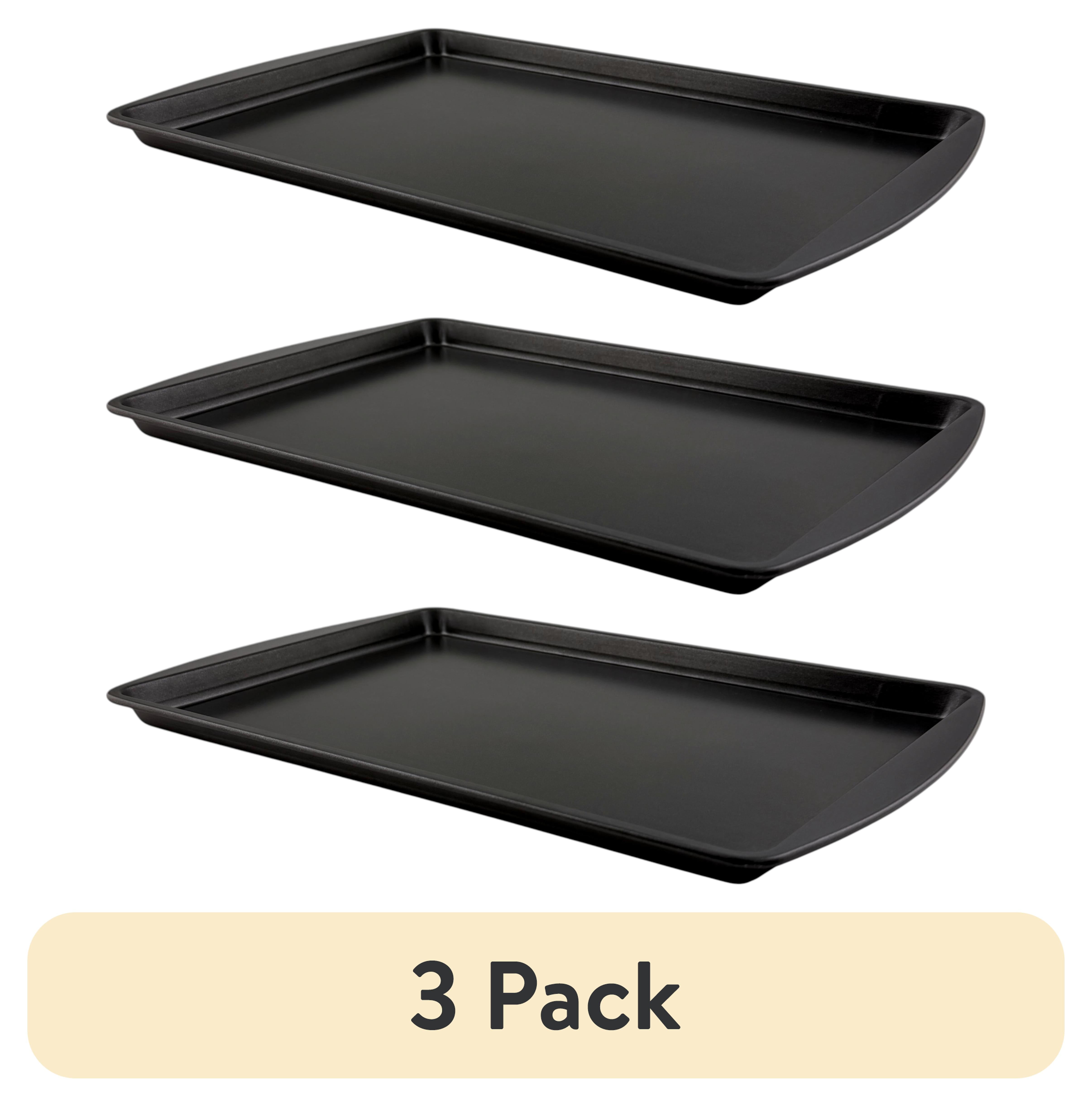 (3 pack) Mainstays Nonstick Cookie Baking Sheet, 13.2" x 9.2", Dark ...