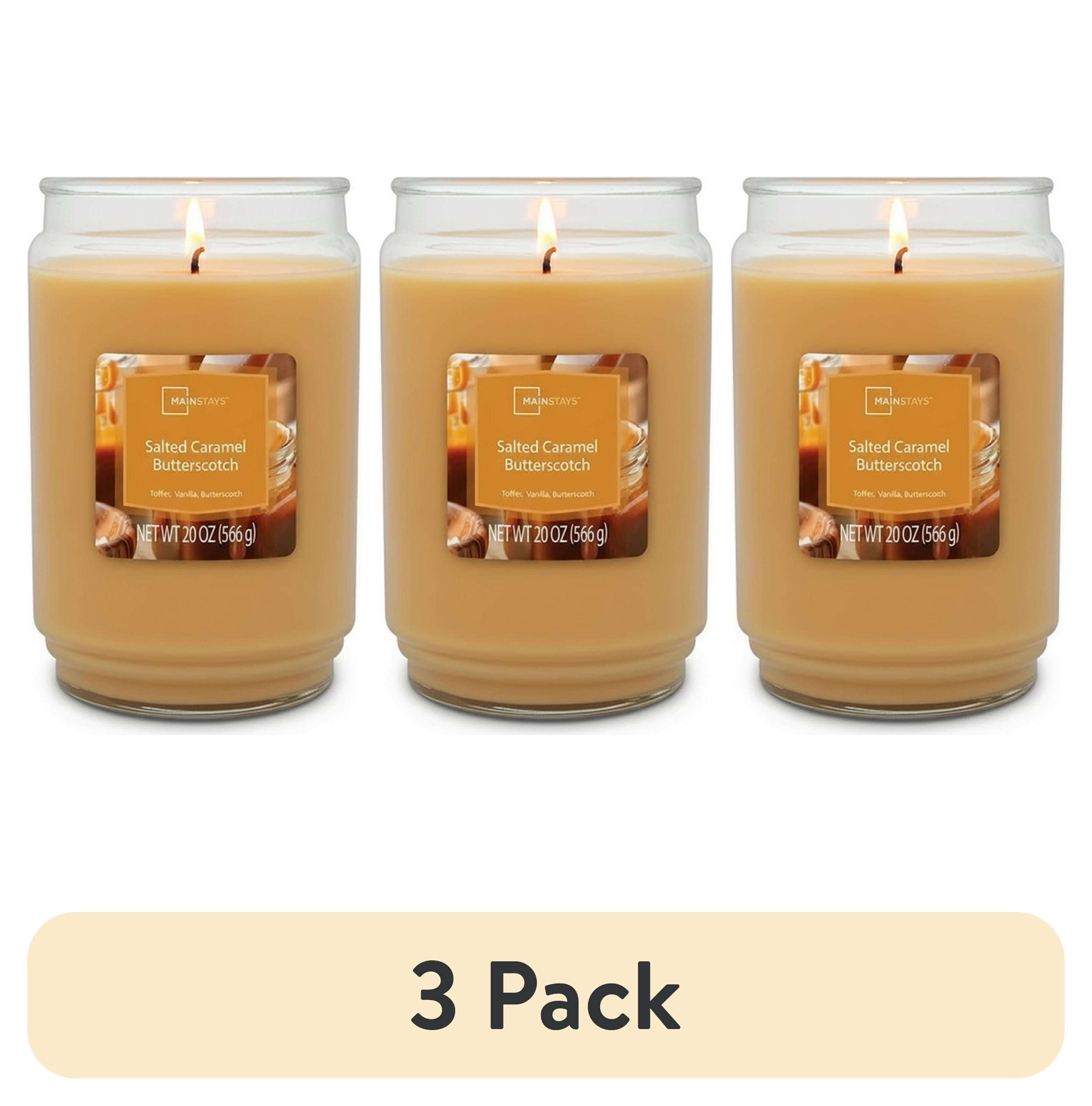 Salted Caramel Butterscotch Scented Candle - 20oz - Walmart.com