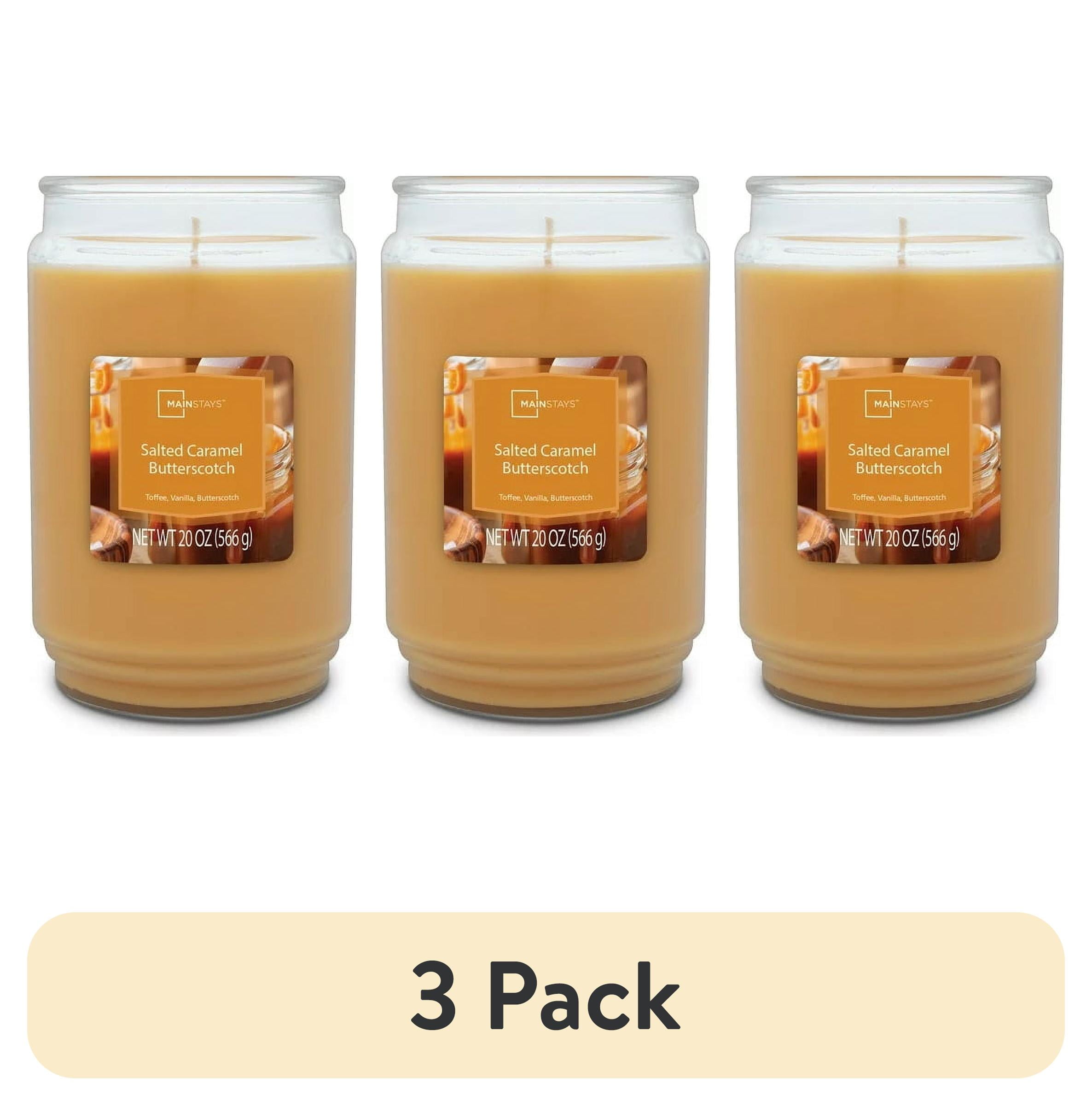 Salted Caramel Butterscotch Scented Candle - 20oz - Walmart.com