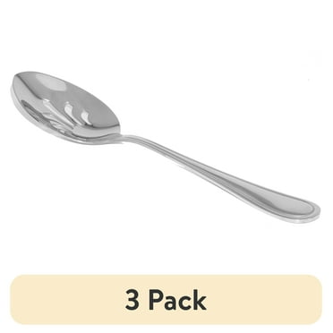 ReaNea Gold 4-Piece Serving Set: 2 Large Ware Solid Spoons & 2 Slotted ...