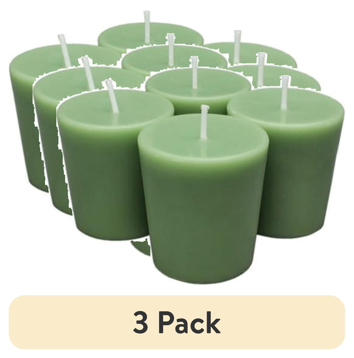(3 pack) Mainstays Votive Candles, Green, 4-Pack - Walmart Business ...