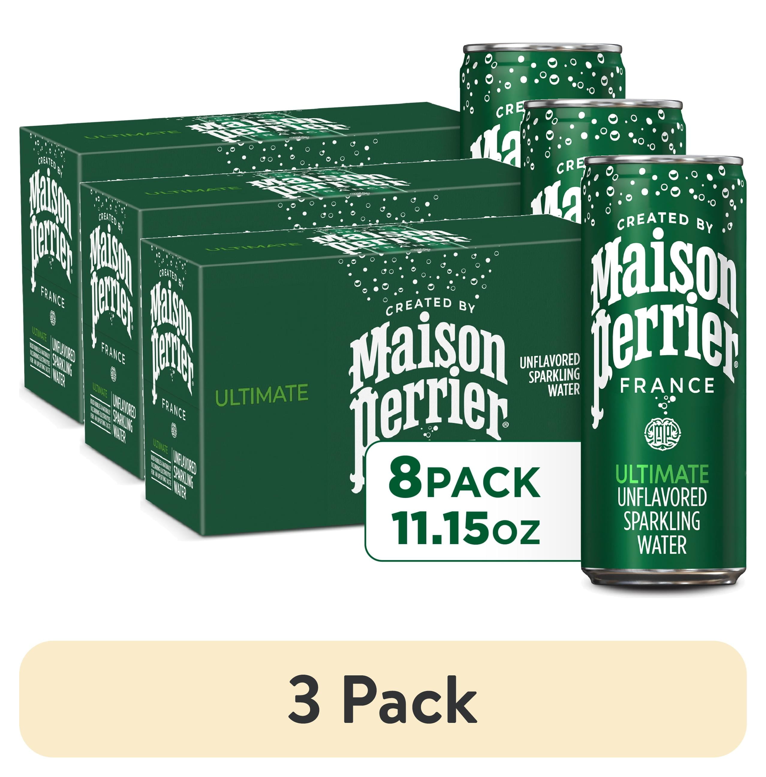 (3 pack) Maison Perrier Unflavored Ultimate Sparkling Water, 11.15 fl ...
