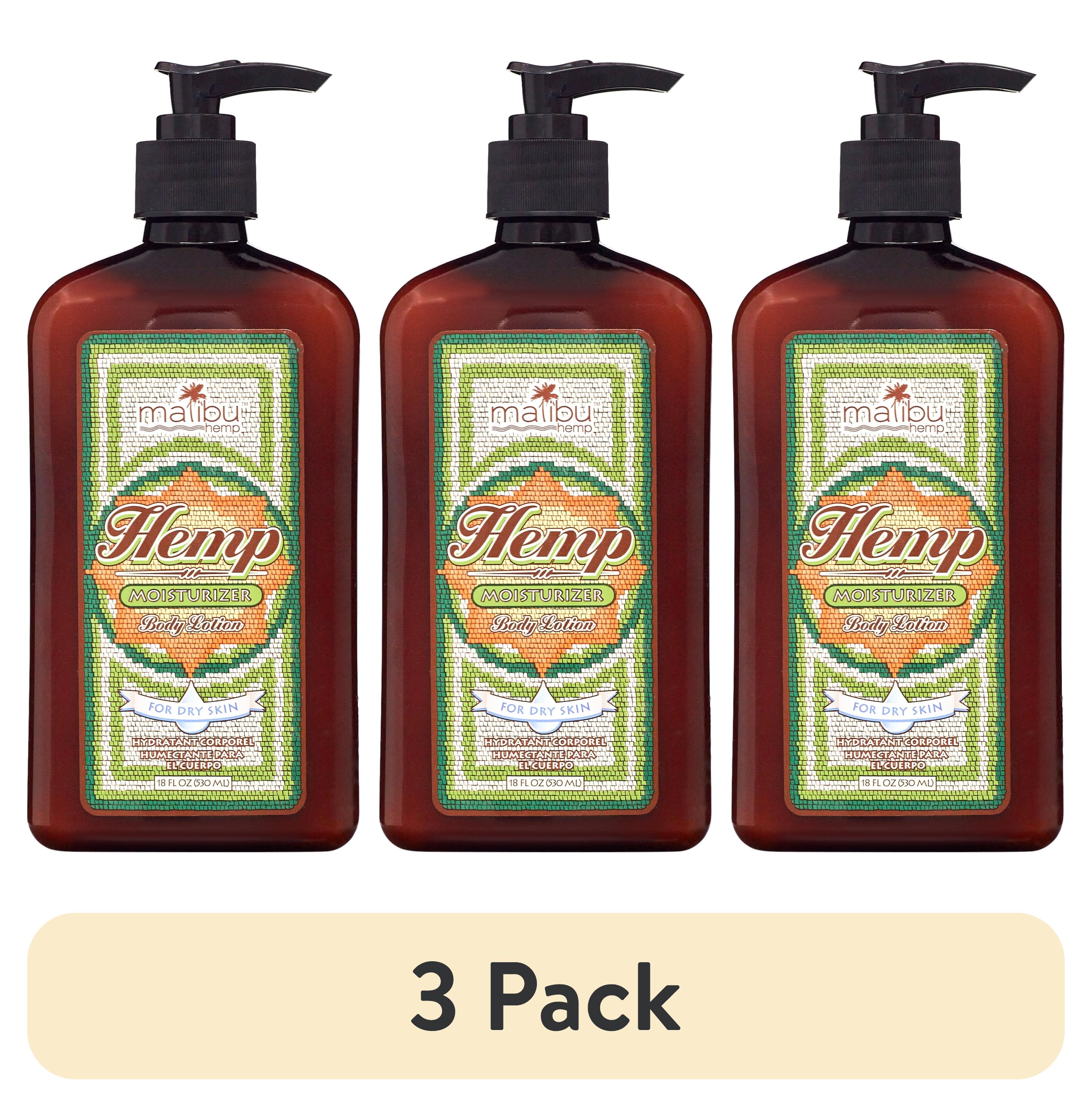 (3 pack) Malibu Hemp Body Lotion for Dry Skin Hemp Moisturizer 18 fl oz ...