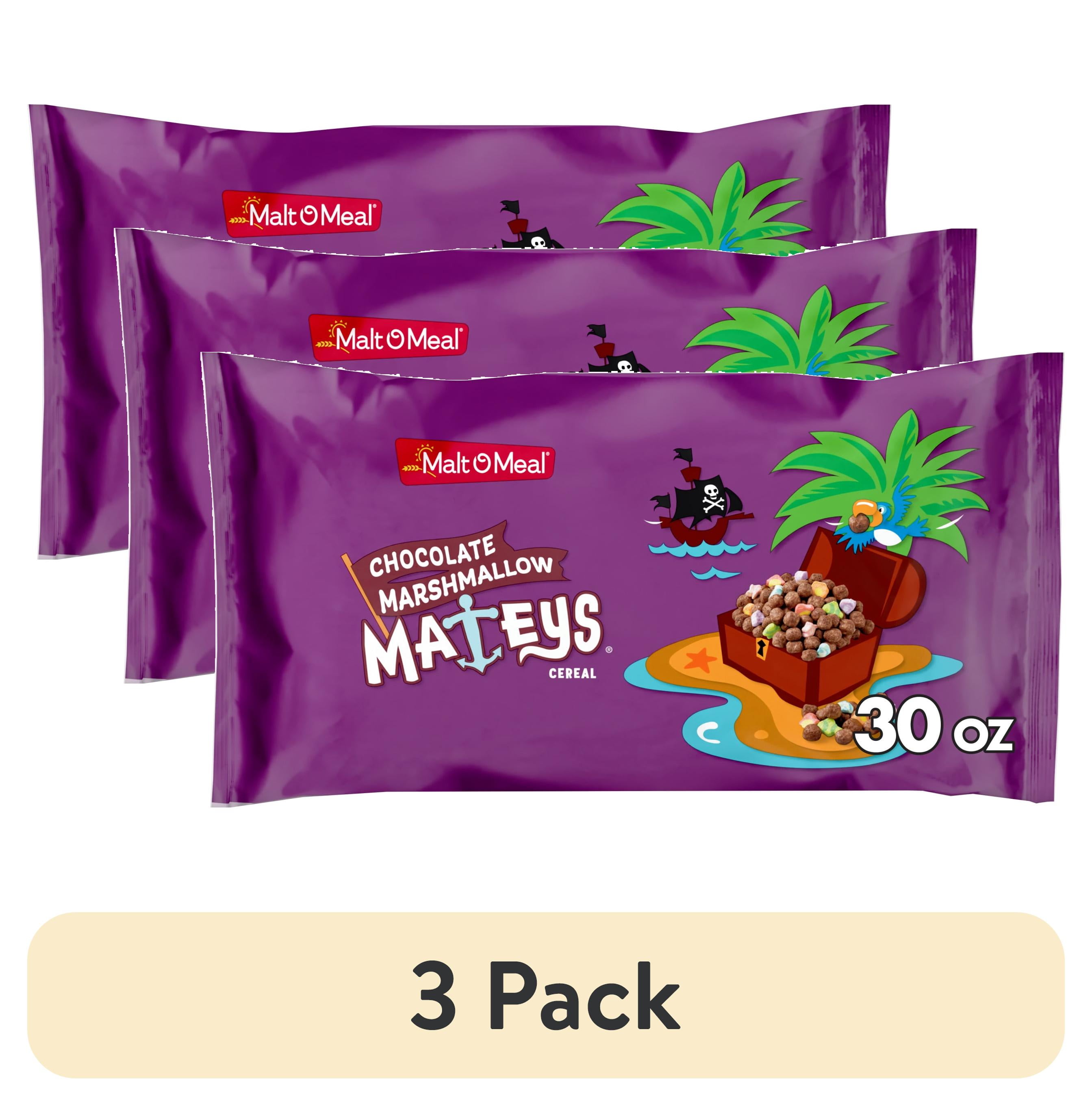 (3 pack) Malt-O-Meal Chocolate Marshmallow Mateys Breakfast Cereal ...