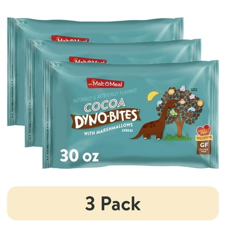 (3 pack) Malt-O-Meal Cocoa Dyno Bites with Marshmallows Breakfast ...