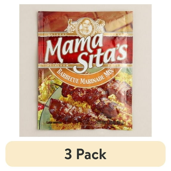 (3 pack) Mama Sita Barbecue Marinade Mix, 50 Gram - Walmart.com