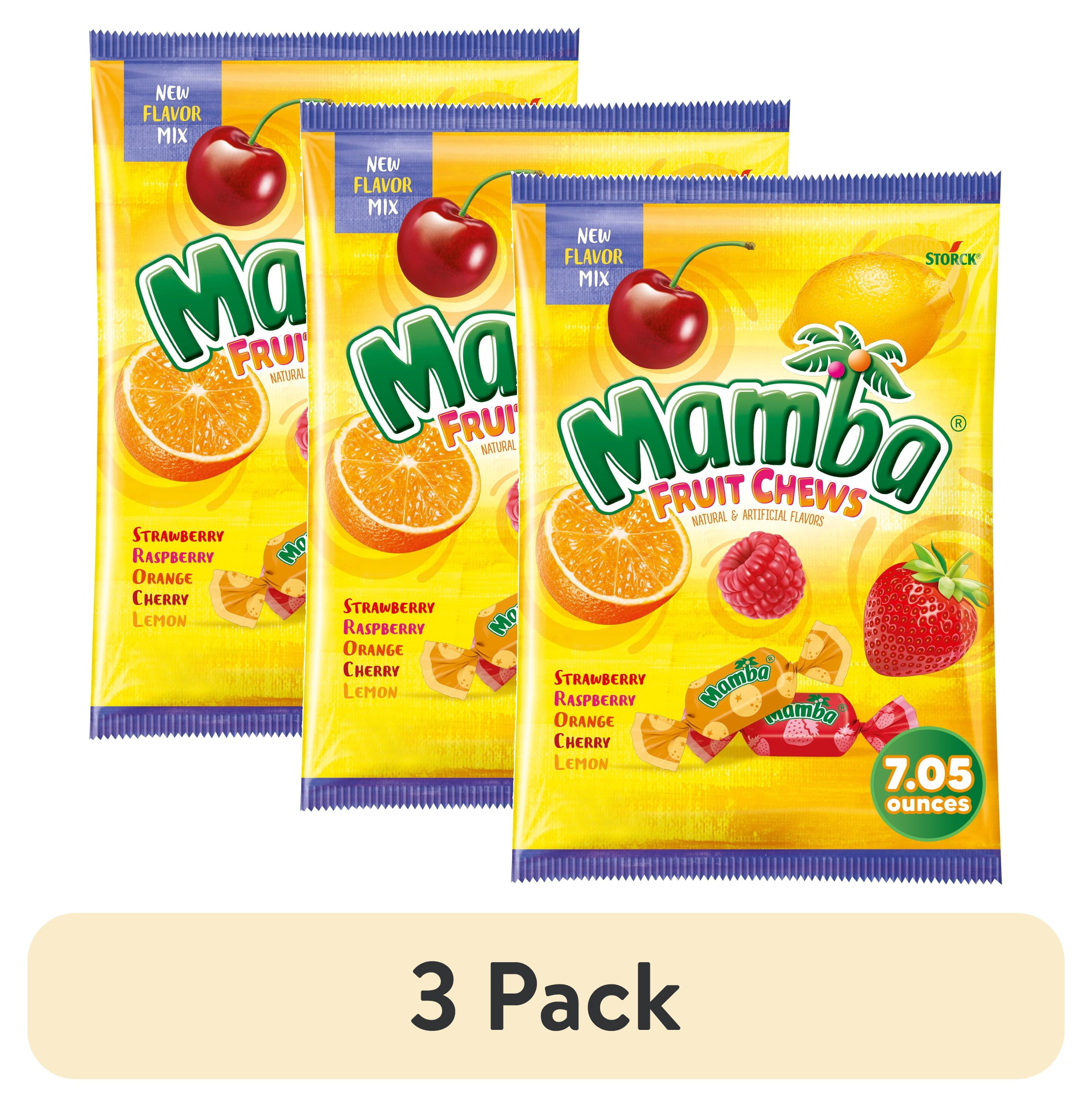 (3 pack) Mamba Fruit Chews Chewy Candy, 7.05oz - Easter Basket Stuffer ...