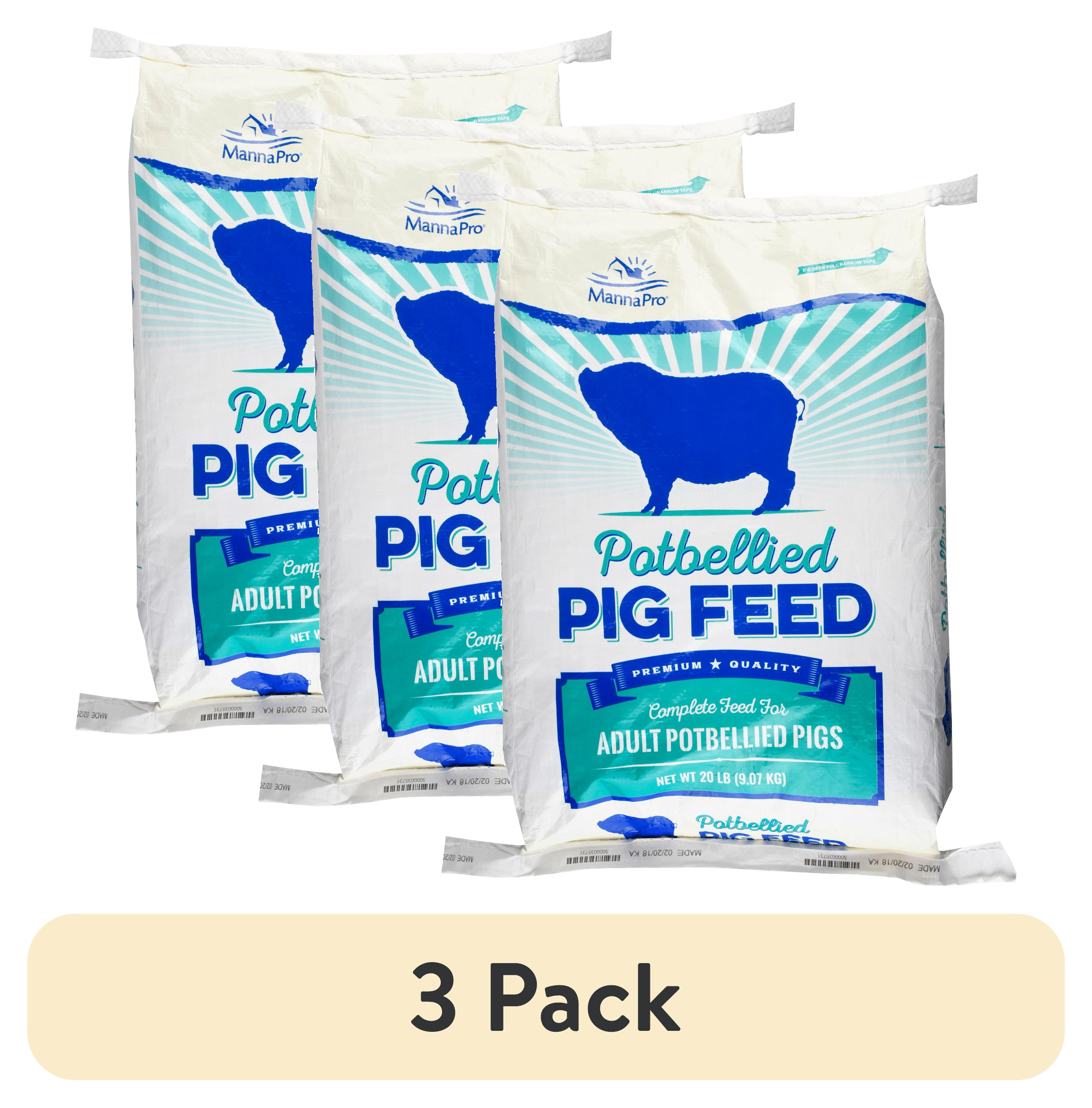 (3 pack) Manna Pro Potbellied Pig Feed 20 lb. - Walmart.com