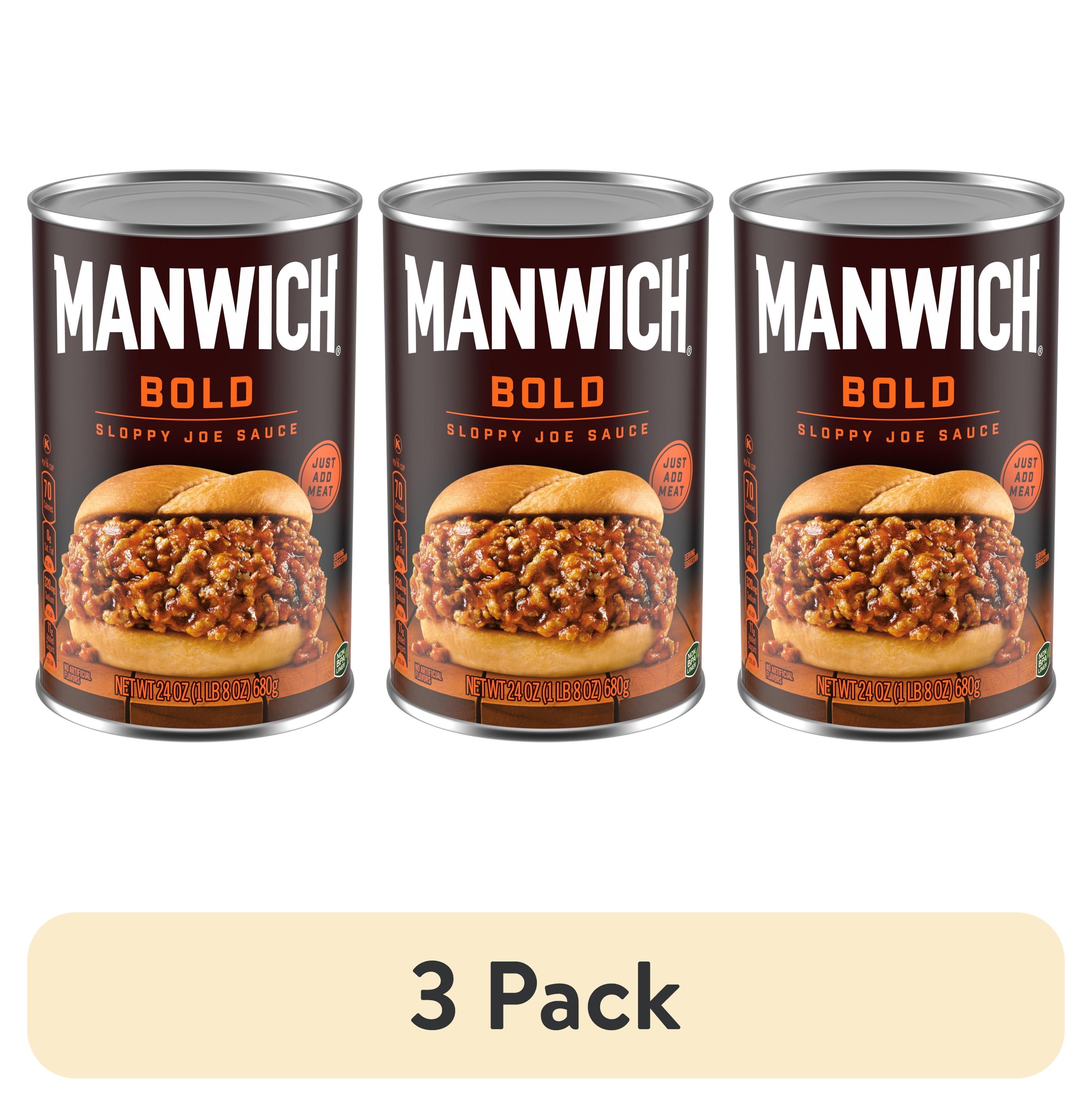 (3 pack) Manwich Bold Sloppy Joe Sandwich Sauce, 24 oz - Walmart.com