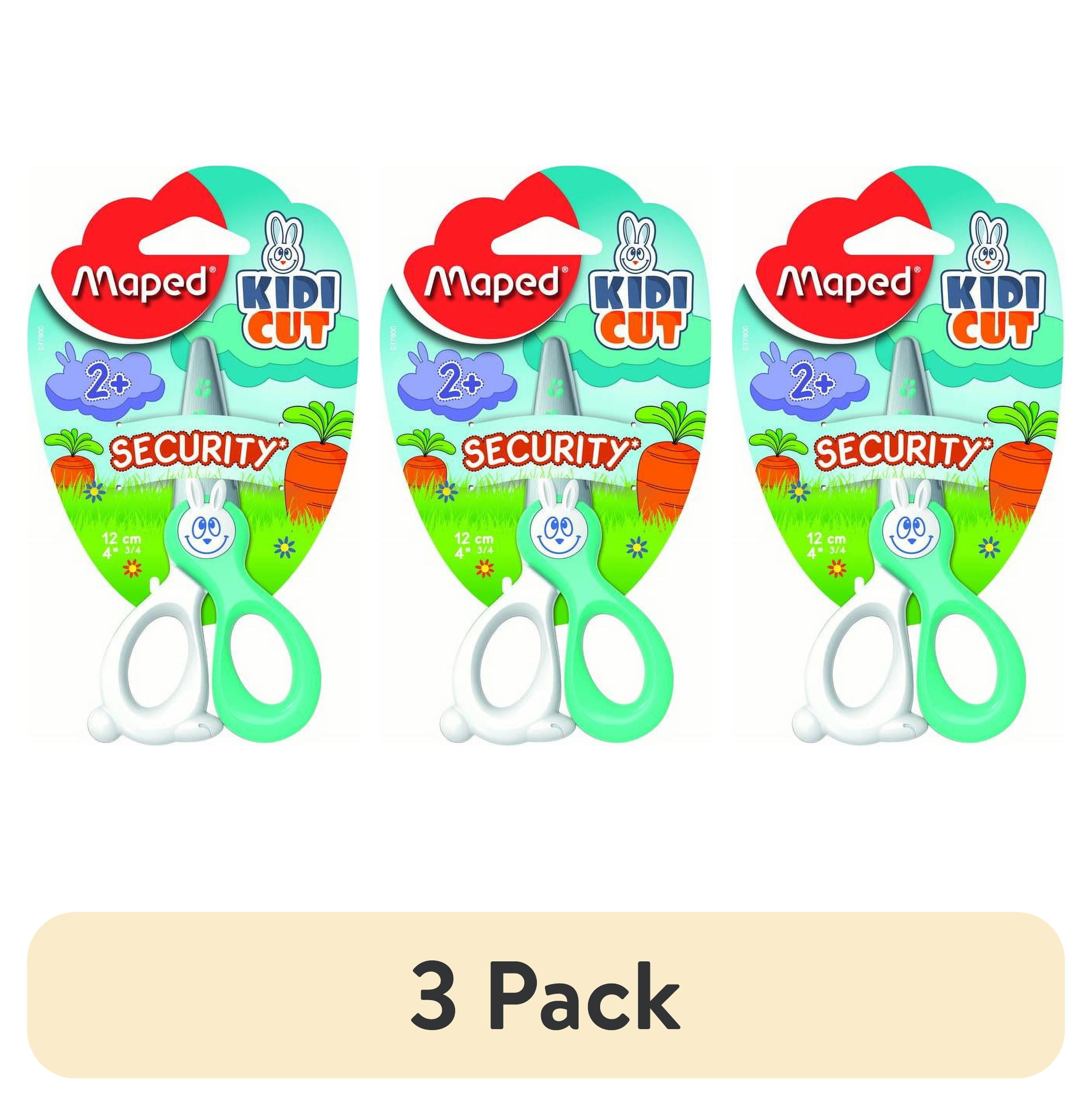 (3 pack) Maped Kidicut Pre-School Safety Scissors 4.75" / 12cm ...