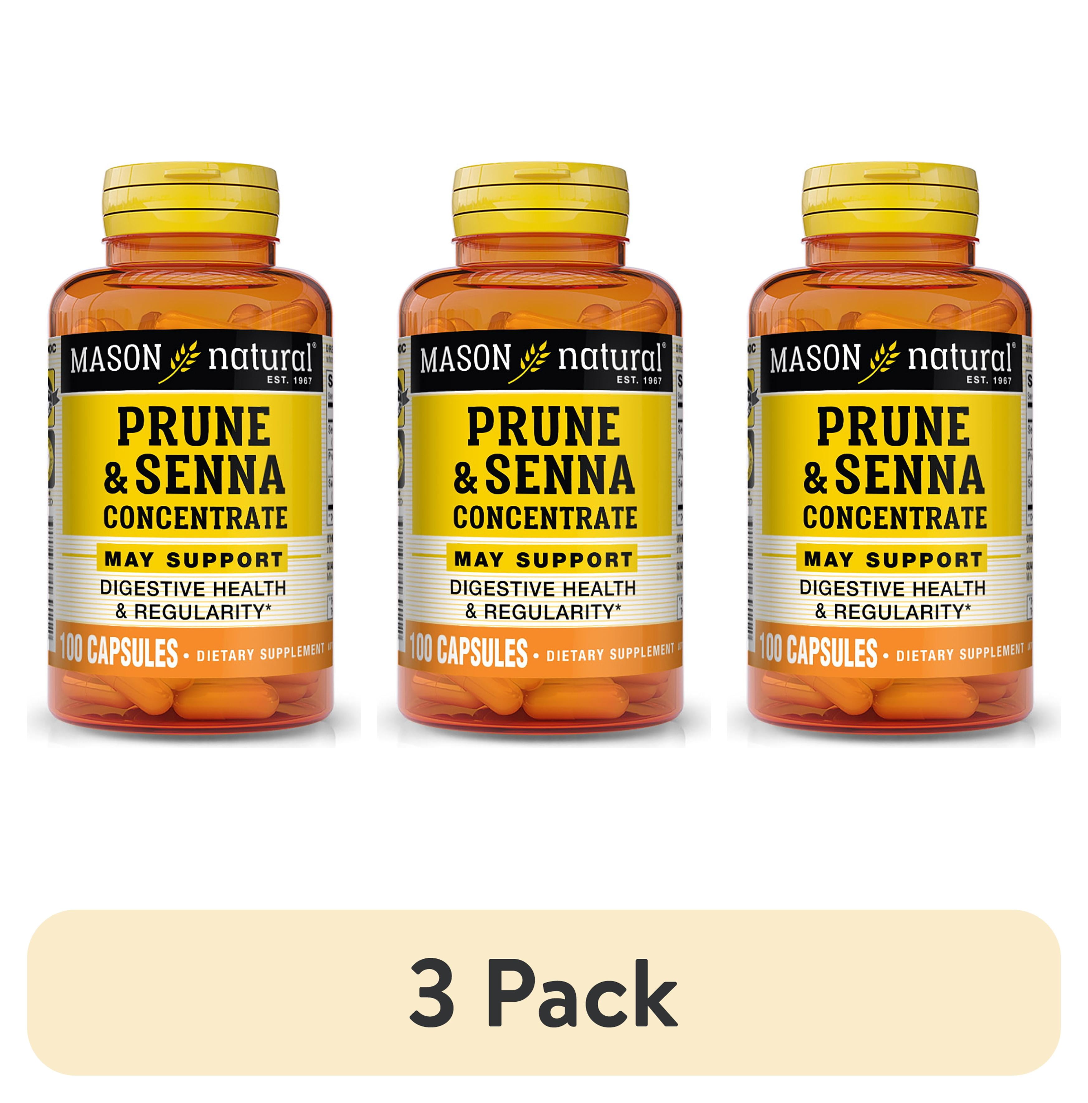 (3 pack) Mason Natural Prune Senna Concentrate - Natural Vegetable ...