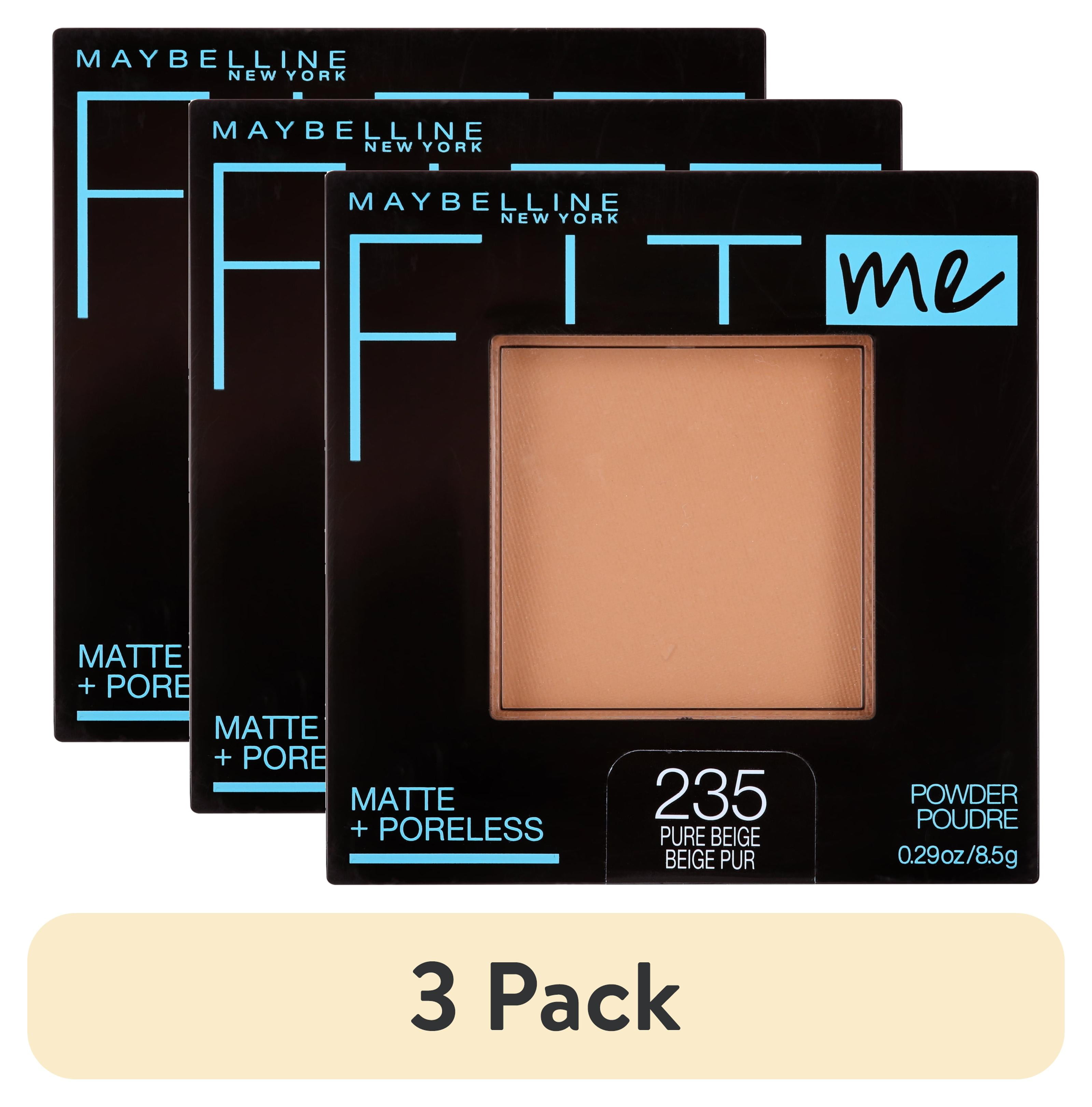 (3 pack) Maybelline Fit Me Matte Poreless Pressed Face Powder Makeup ...