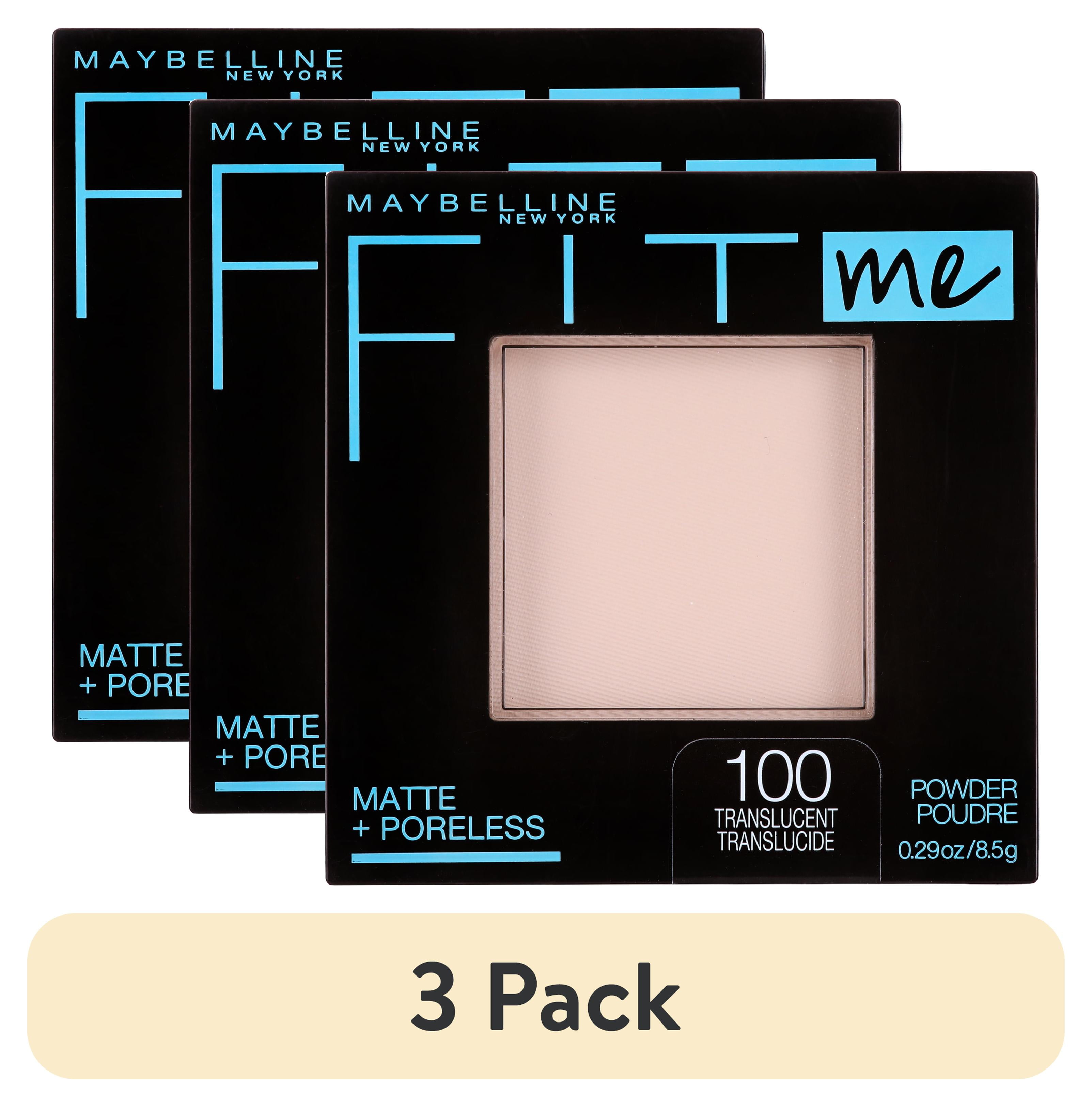 (3 pack) Maybelline Fit Me Matte Poreless Pressed Face Powder Makeup ...