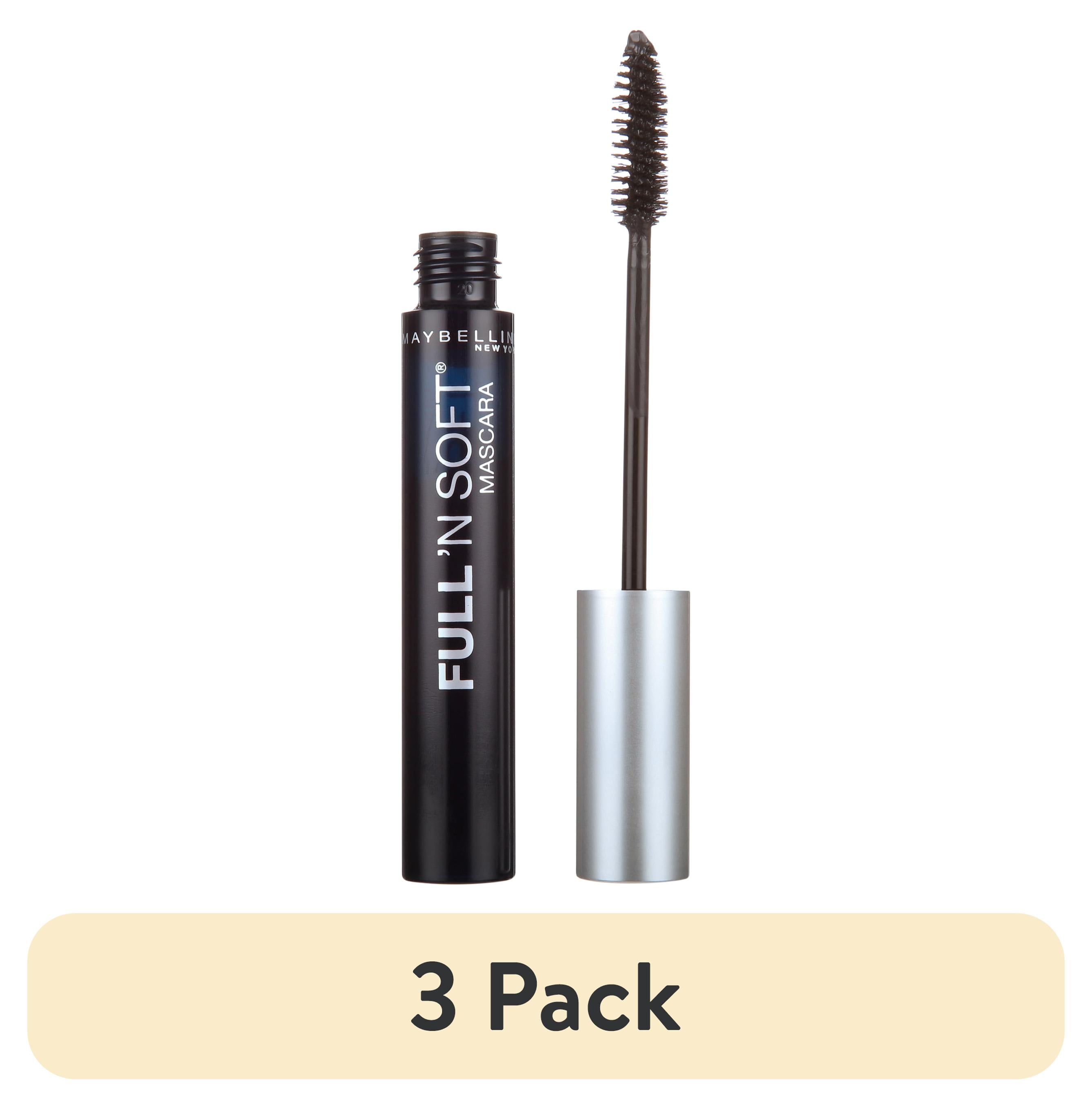 (3 pack) Maybelline Full N Soft Mascara Black .16 Oz, Pack of 6 ...