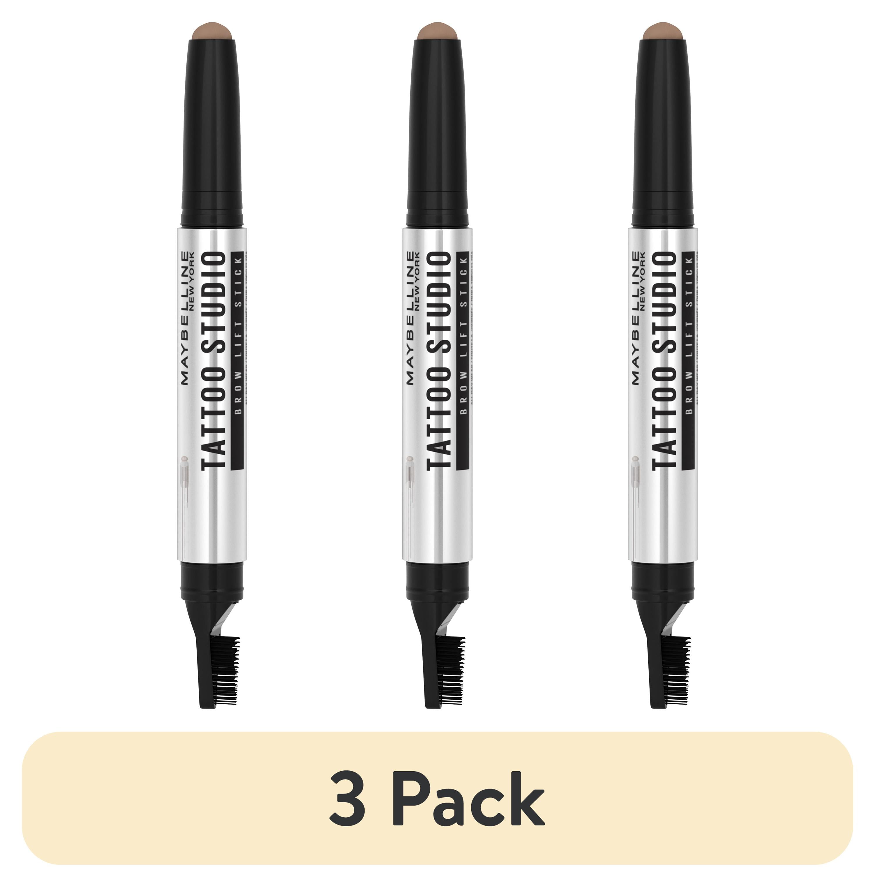 (3 pack) Maybelline Tattoo Studio Brow Fade and Smudge Resistant Lift ...