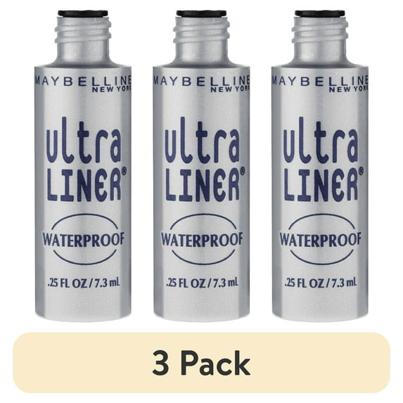(3 pack) Maybelline Ultra Liner Waterproof Liquid Eyeliner, Black ...